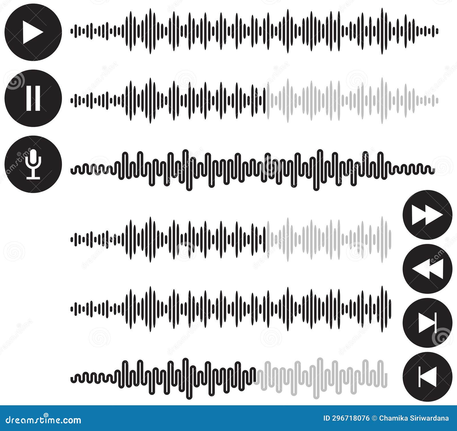 Podcast sound wave stock vector. Illustration of music - 296718076