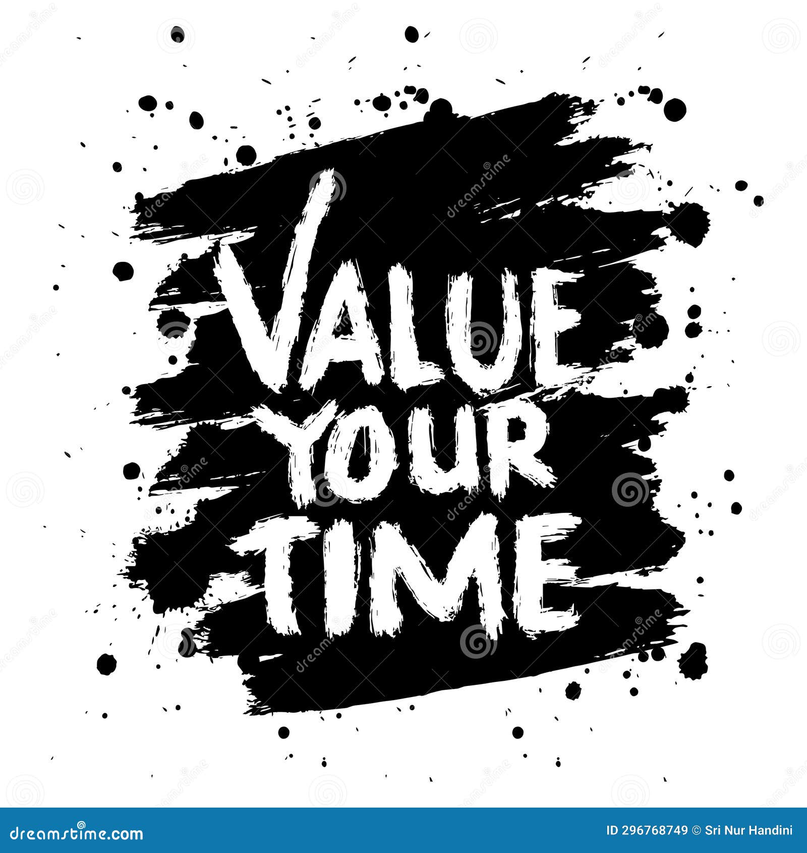 Inspiring Motivation Quote with Text Value Your Time. Stock ...