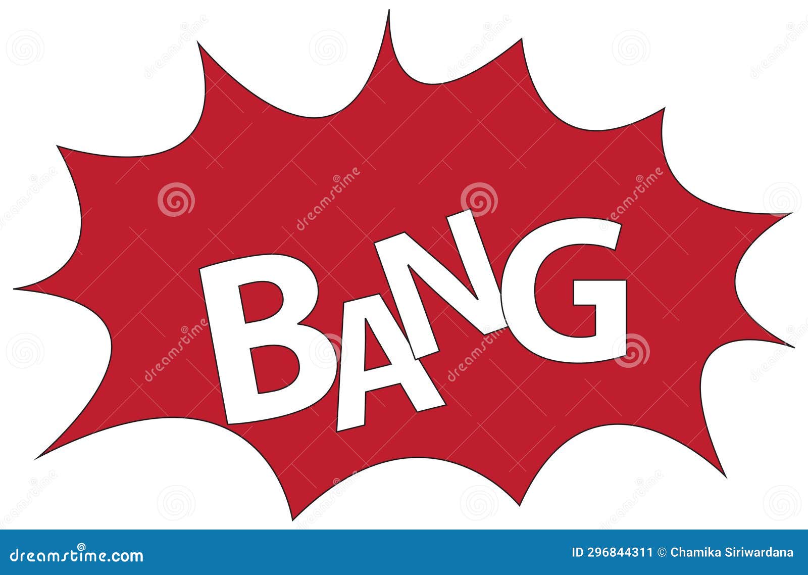 Comic Speech Bubble Set with Text- BANG Stock Vector - Illustration of ...