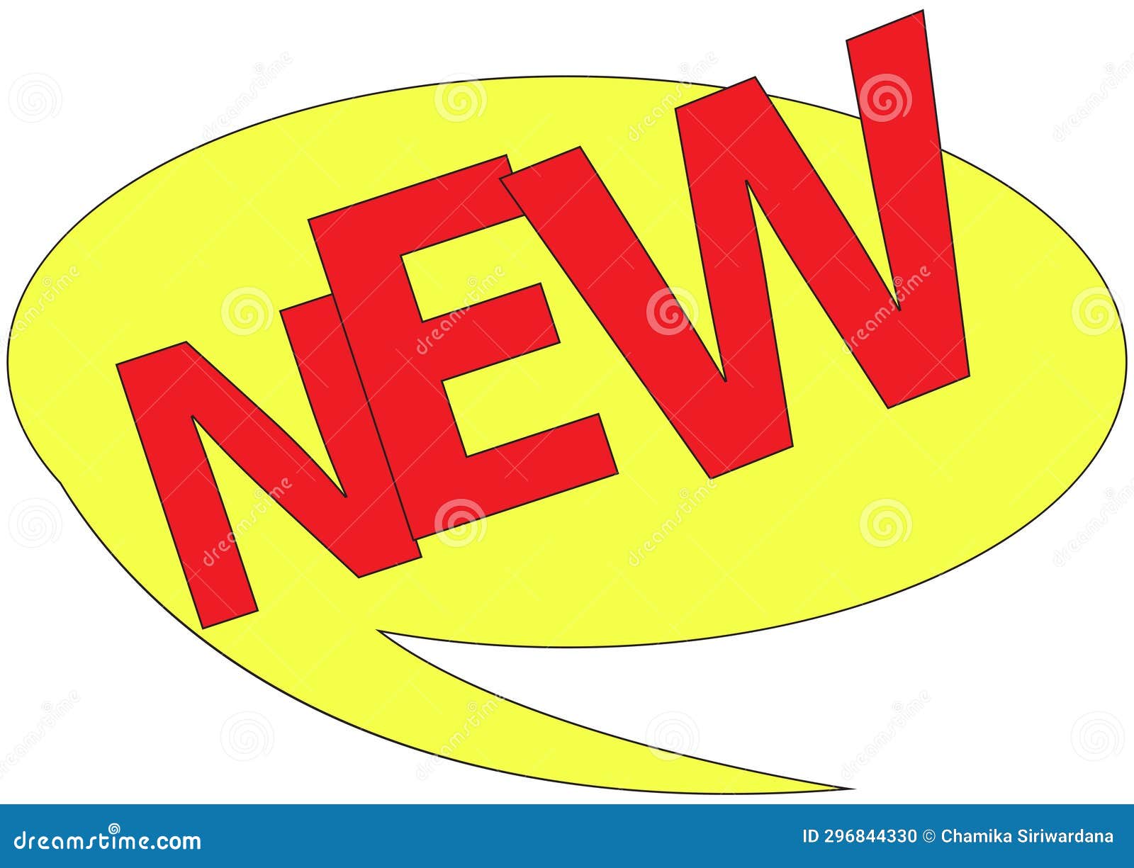 NEW. stock vector. Illustration of sketch, communication - 296844330