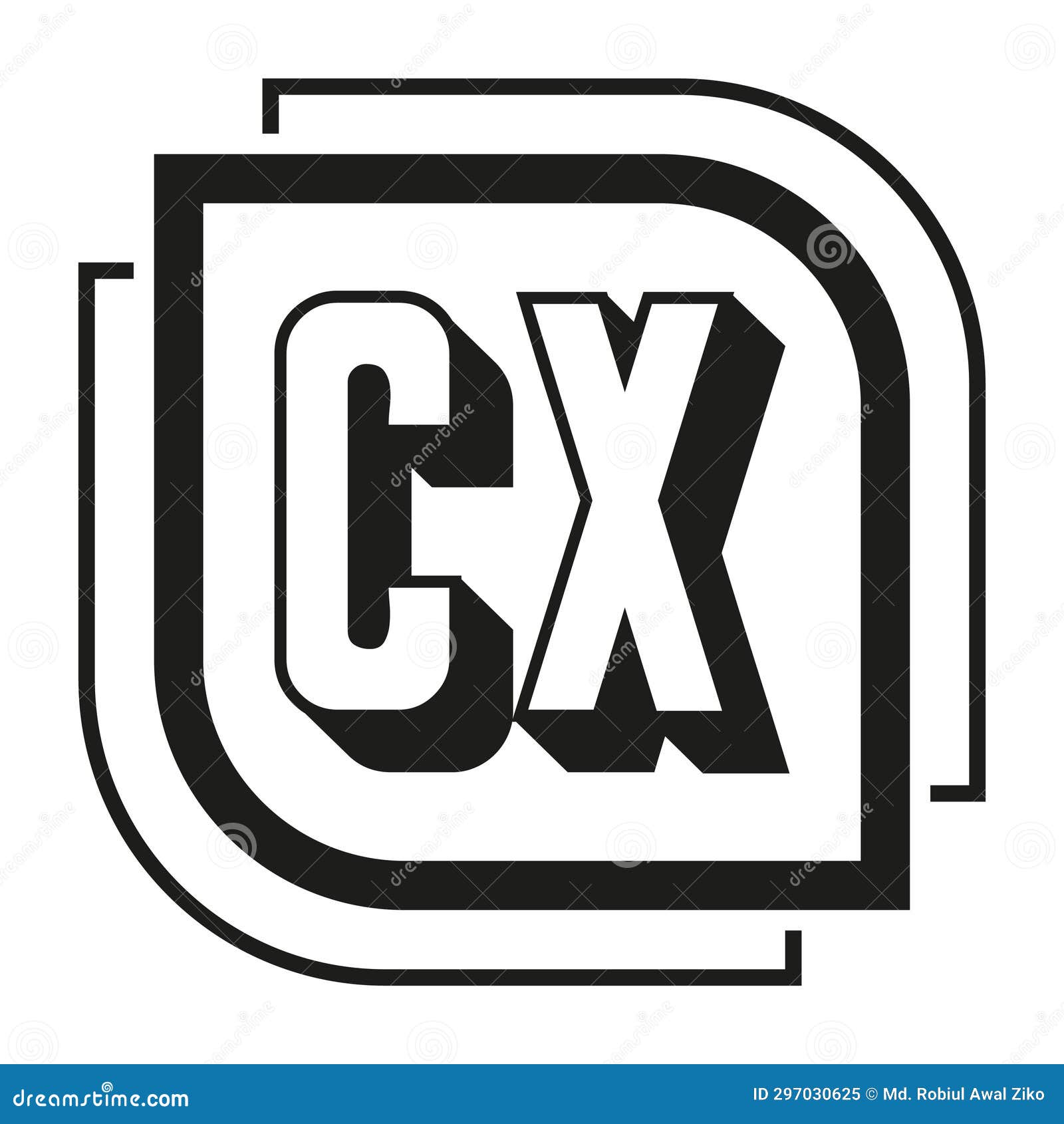 CX Letter Monogram Logo Design Stock Vector - Illustration of logotype ...