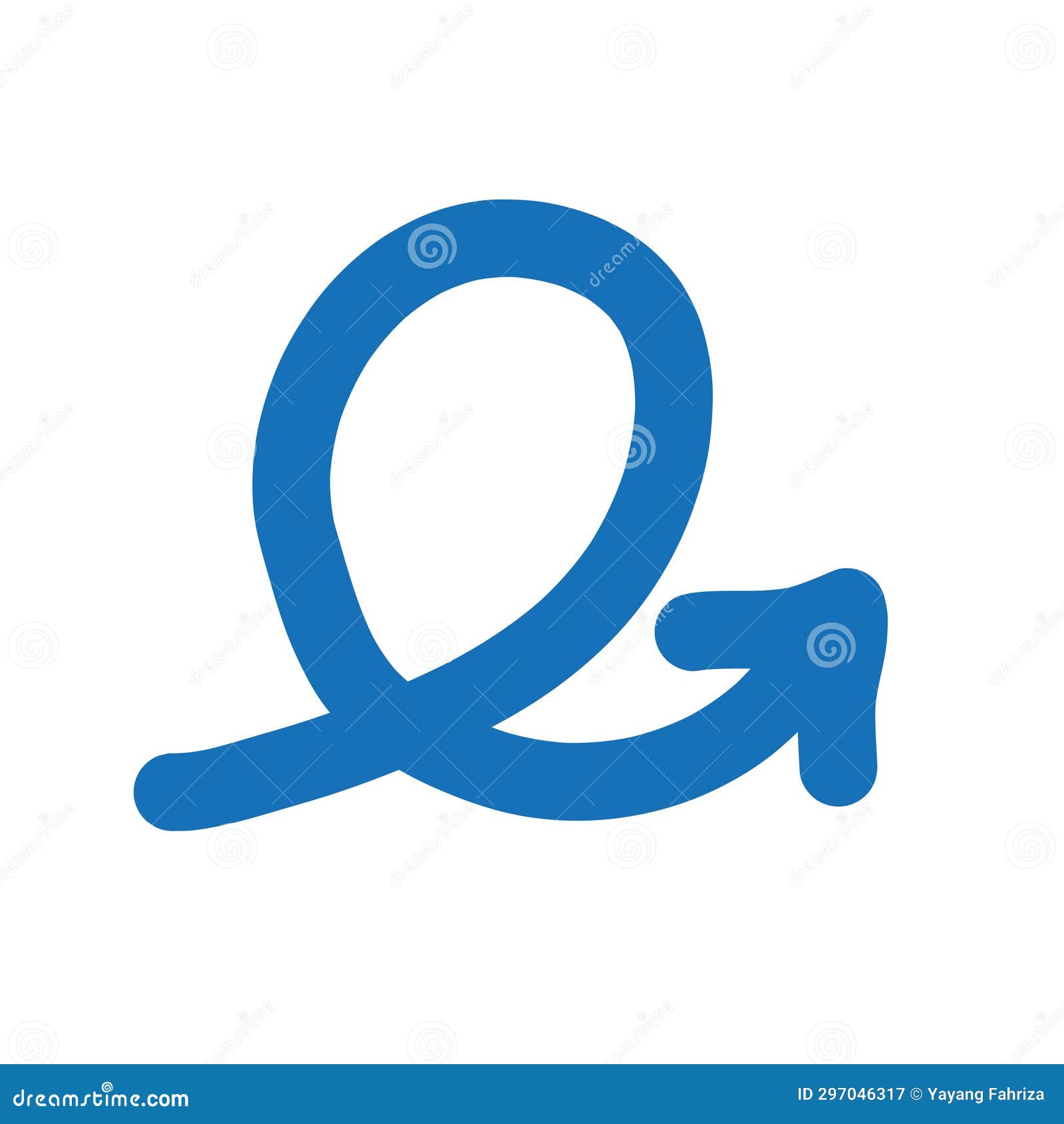 Blue Arrow To the Right on a White Background Stock Illustration ...