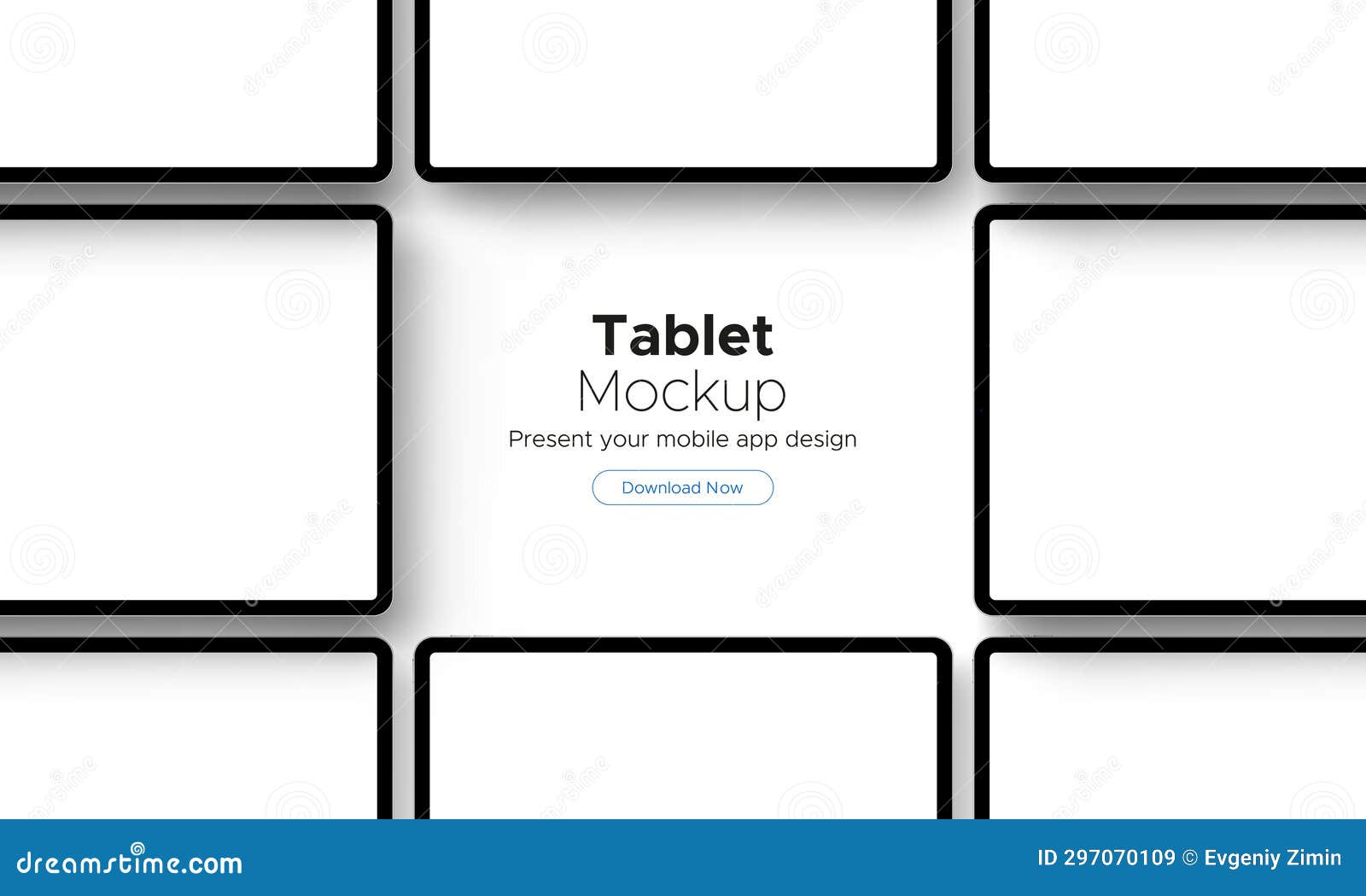 Black Tablet Computers with Blank Screens Stock Vector - Illustration ...
