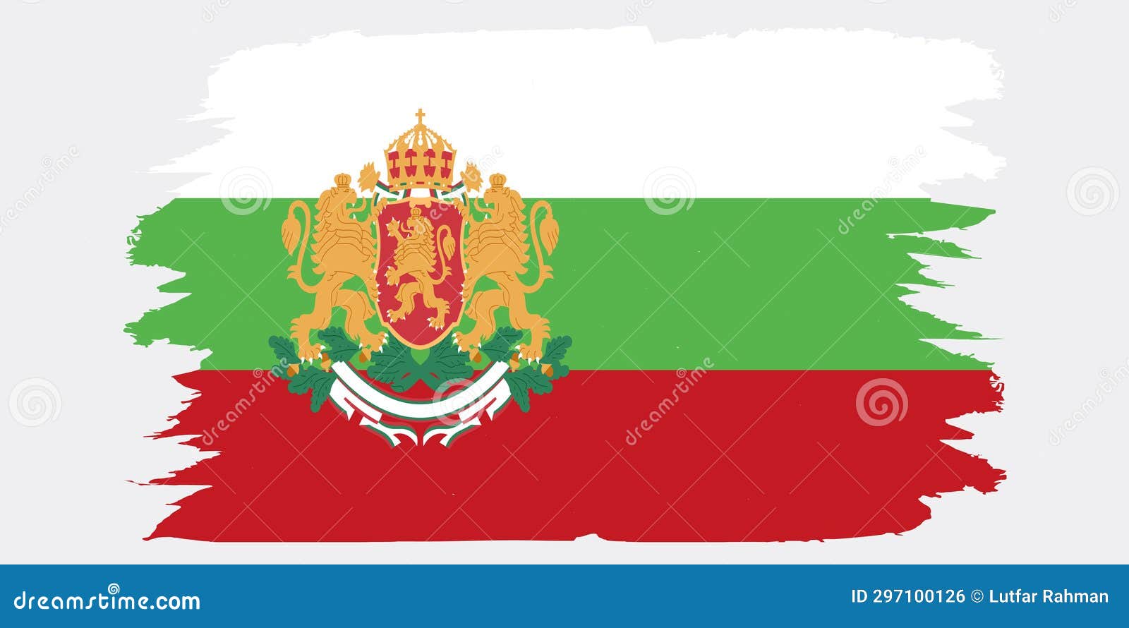 Bulgarian Flag in Vector Form. Vector Artwork Stock Vector ...