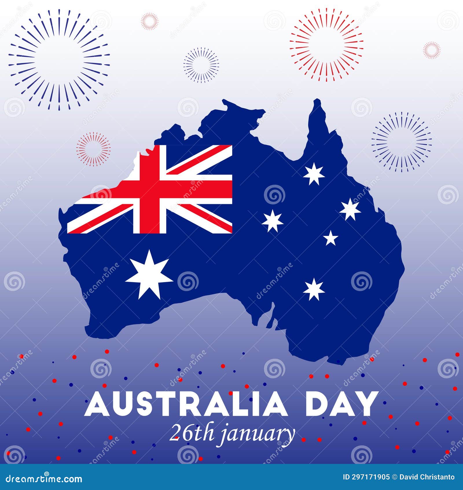 Australia Day Vector Background Stock Illustration - Illustration of ...