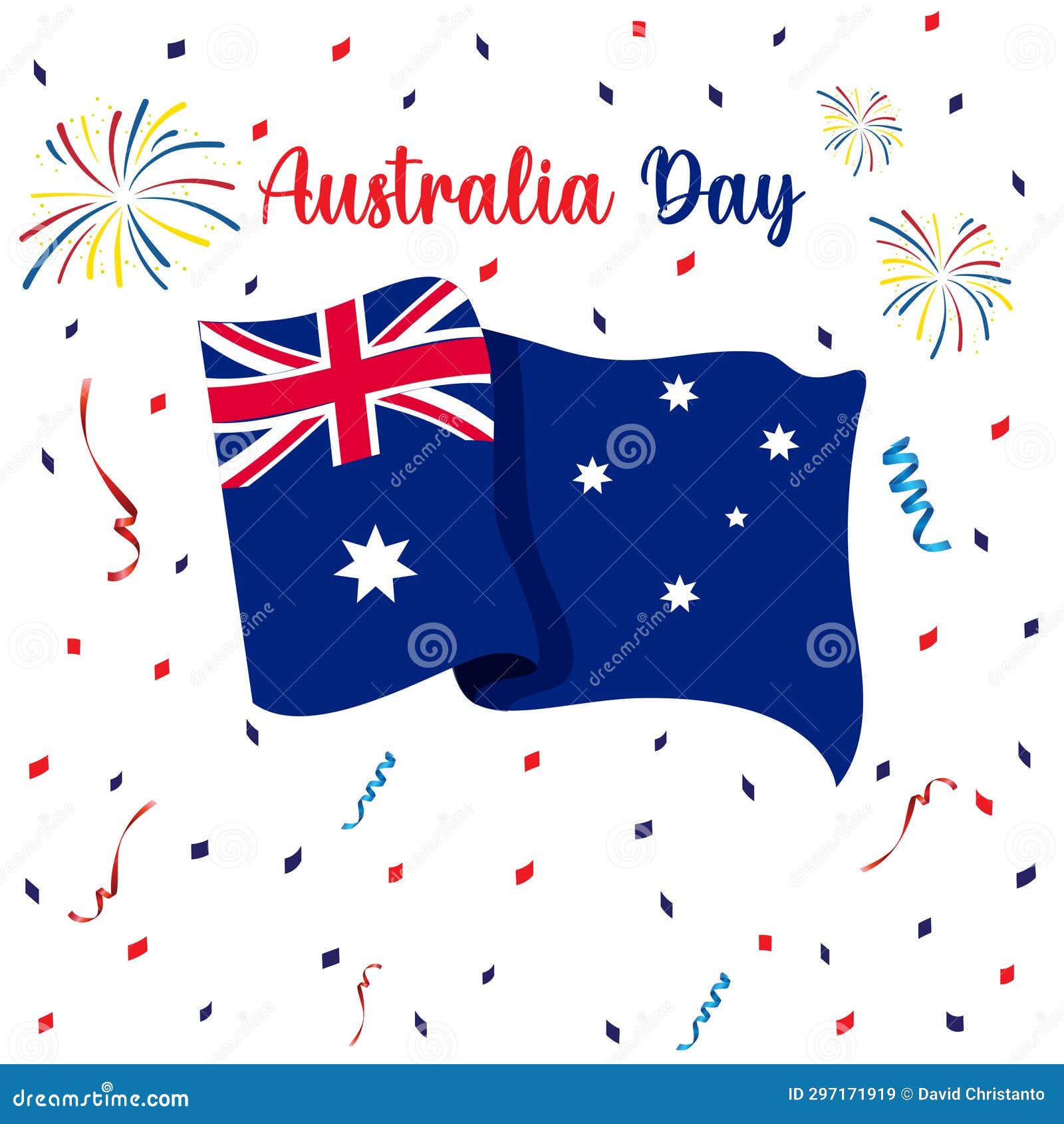 Australia Day Vector Background Stock Illustration - Illustration of ...