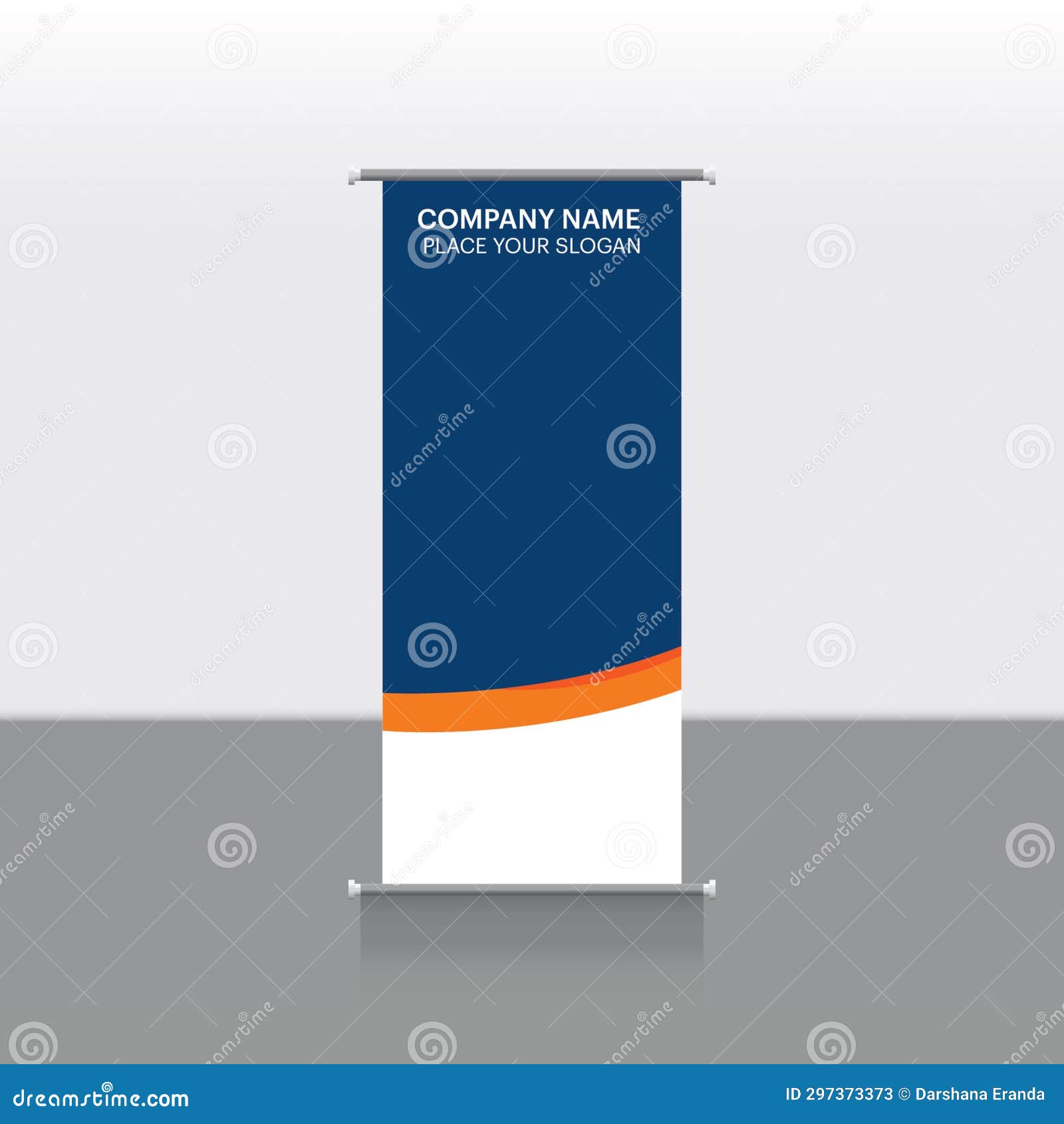 Roll Up Banner in Vector Format . Stock Vector - Illustration of poster ...