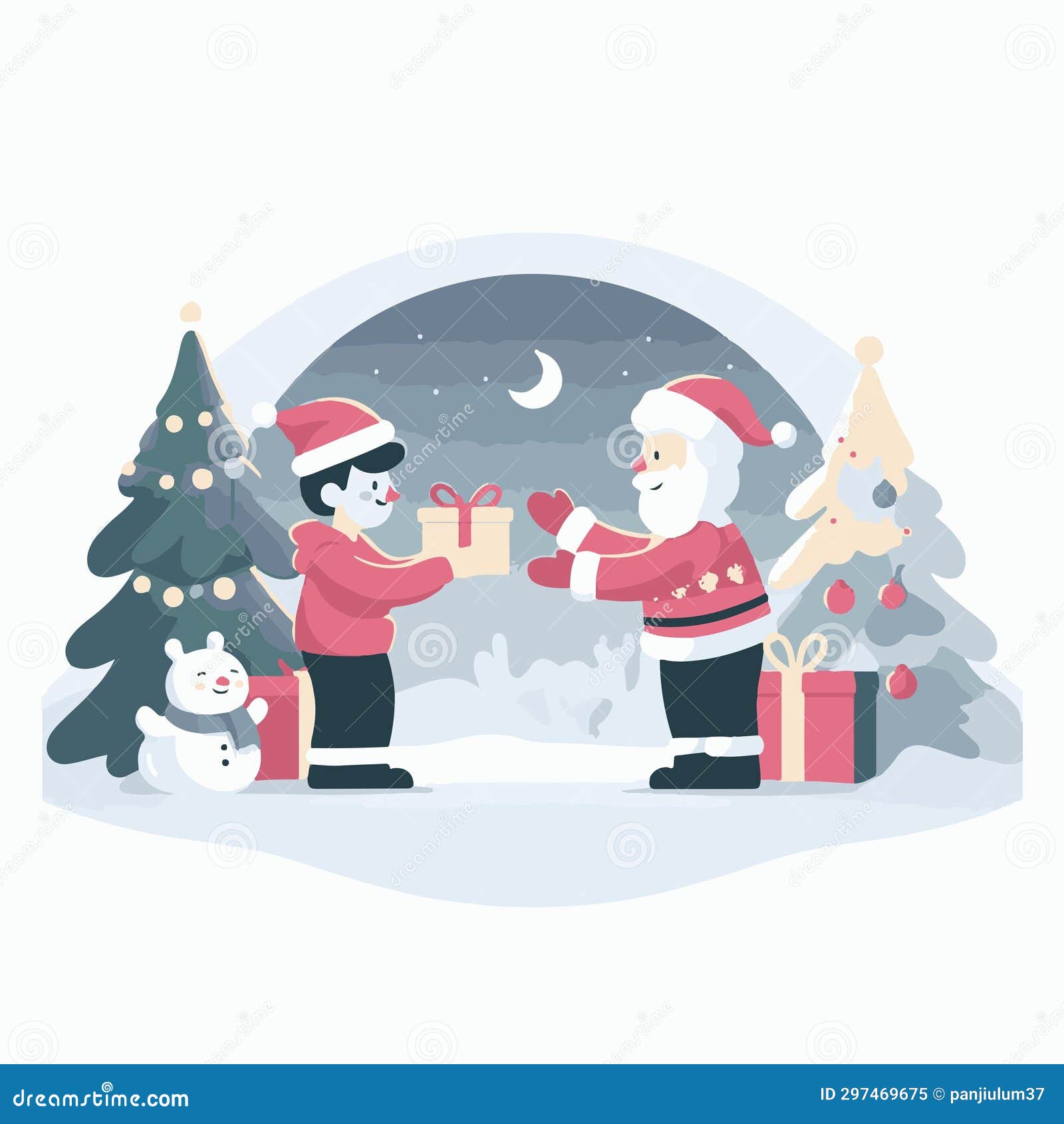 Illustration Vector Share Happiness - Happy Christmas Vector ...