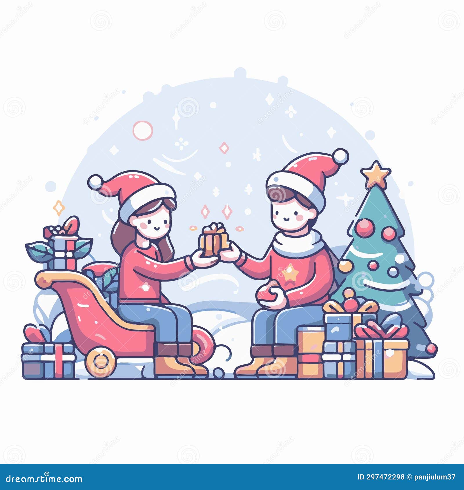 Illustration Vector Share Share the Love - Happy Christmas Vector Stock ...