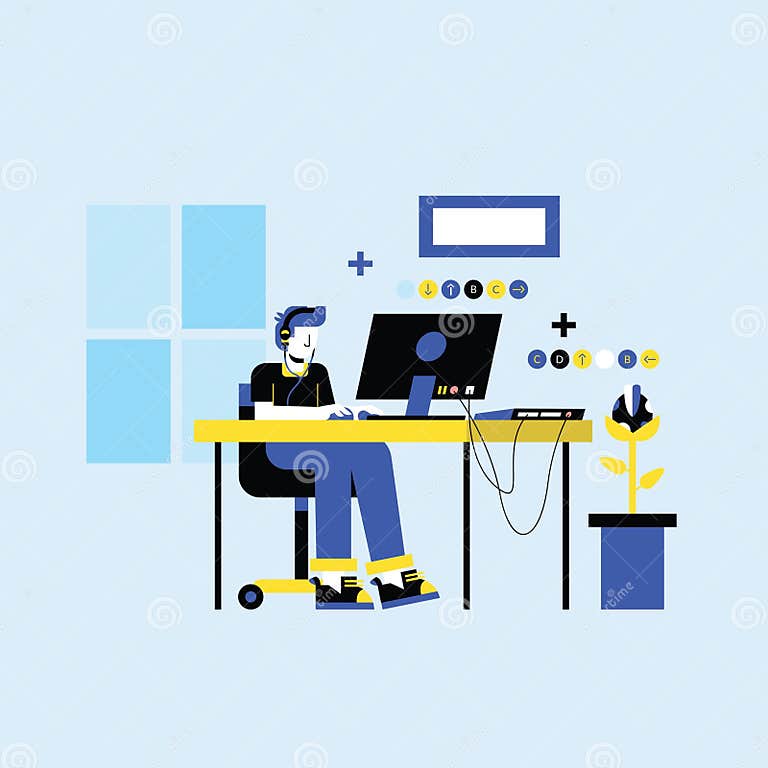 Vector Illustration Seamless Remote Collaboration: Progressive ...