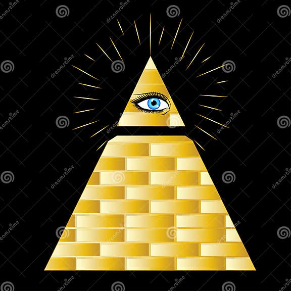 The Eye of Providence, All Seeing Eye of God, Occult Symbol Stock ...