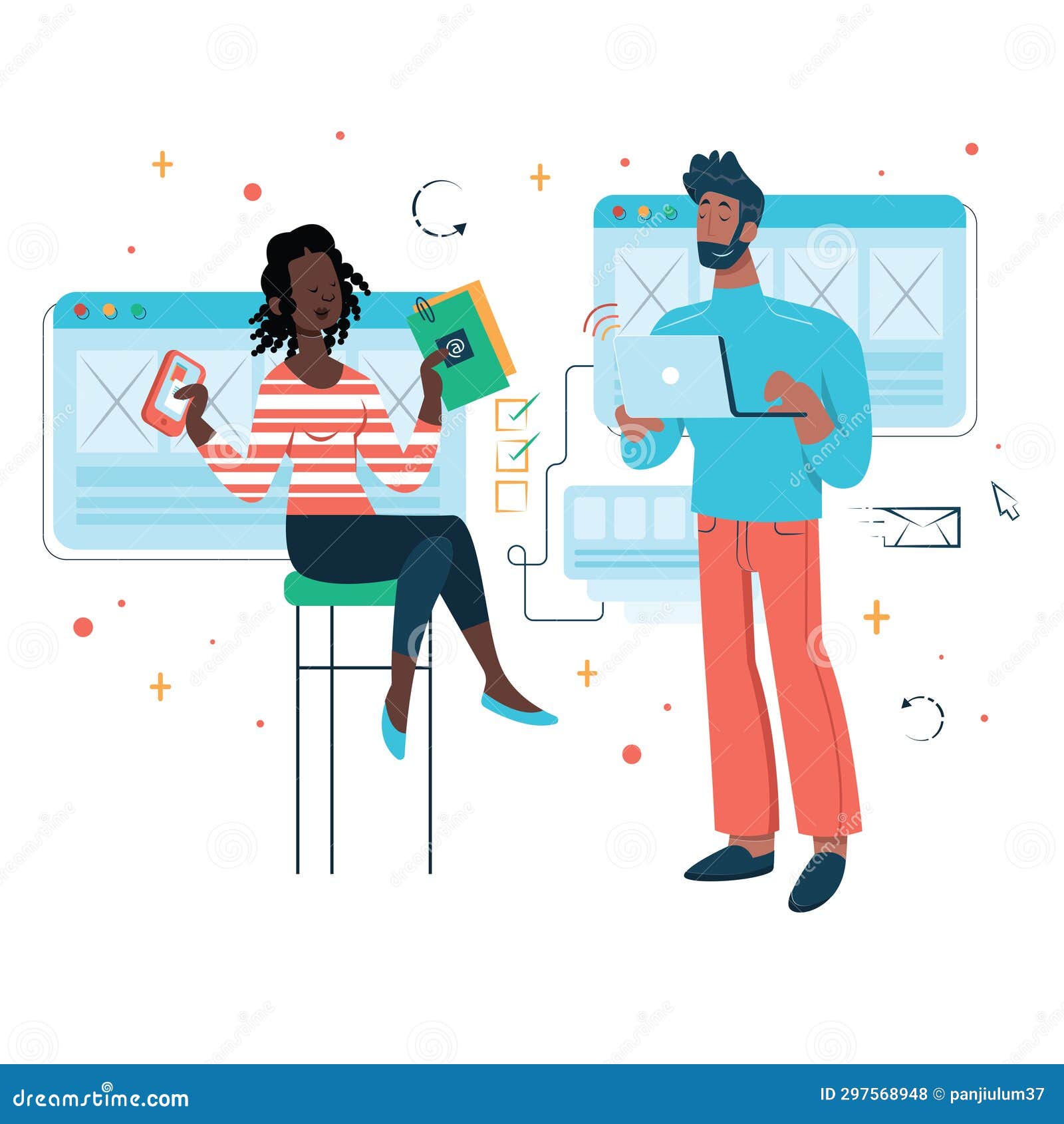 Vector Illustration Tech Evolutions Future Illustrations and News ...