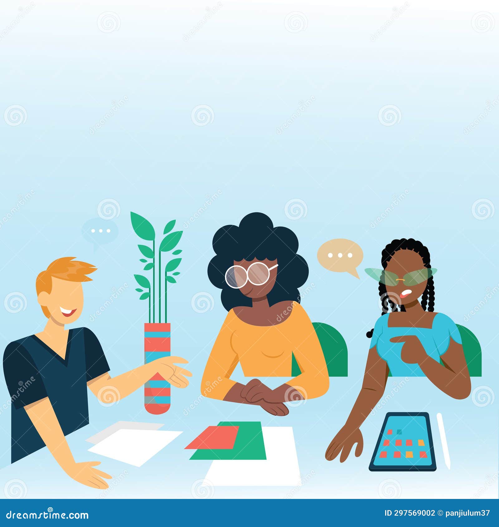 Vector Illustration Visualizing Tomorrow S Tech Future Illustrations ...