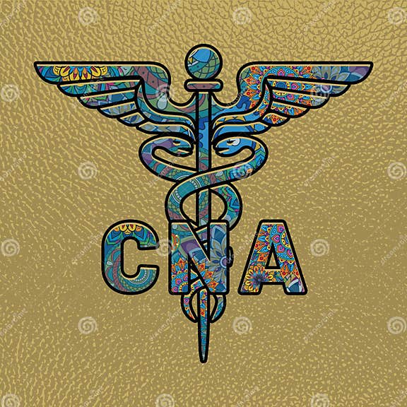 CNA Nurse, Medical Symbol Caduceus CNA Nurse Practitioner Vector ...