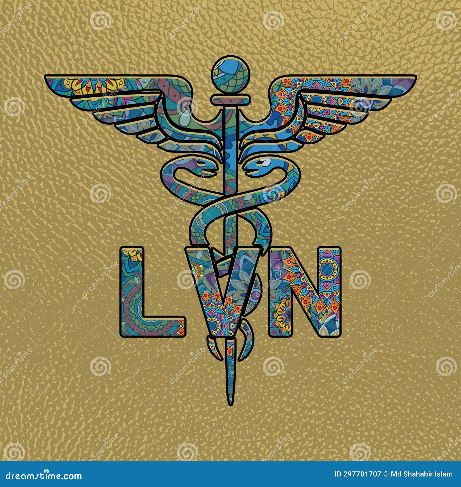 LVN Nurse, Medical Symbol Caduceus Nurse Practitioner LVN Vector ...