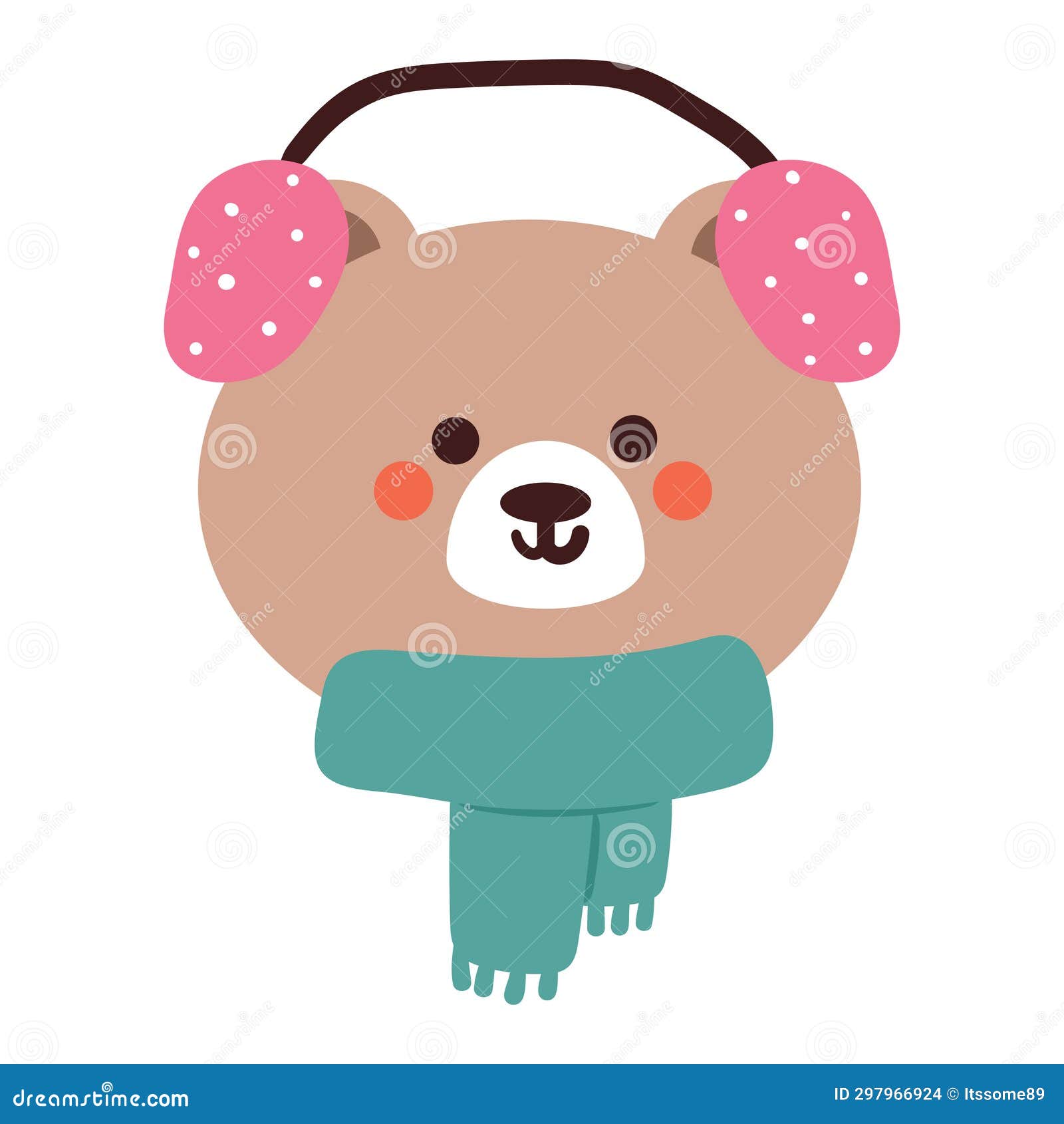 Hand Drawing Cartoon Bear Sticker Stock Vector - Illustration of ...