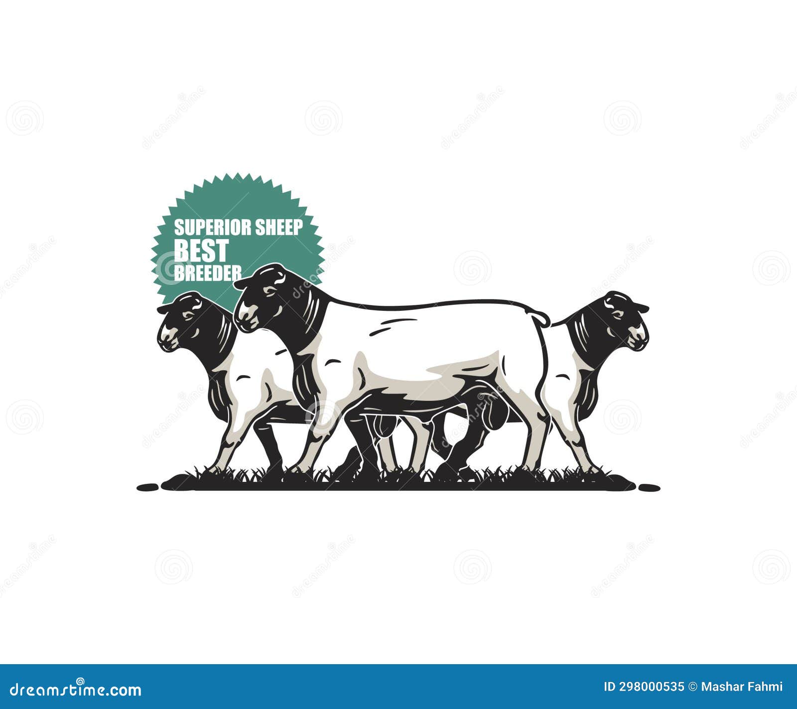 DORPER STUD SUPERIOR SHEEP BREEDER LOGO Stock Vector - Illustration of ...