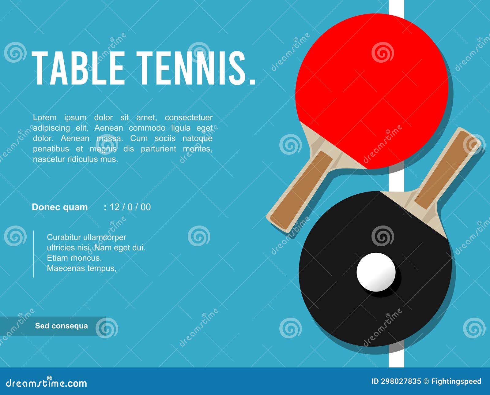 Great Simple Table Tennis Ping Pong Background Design for Any Media ...