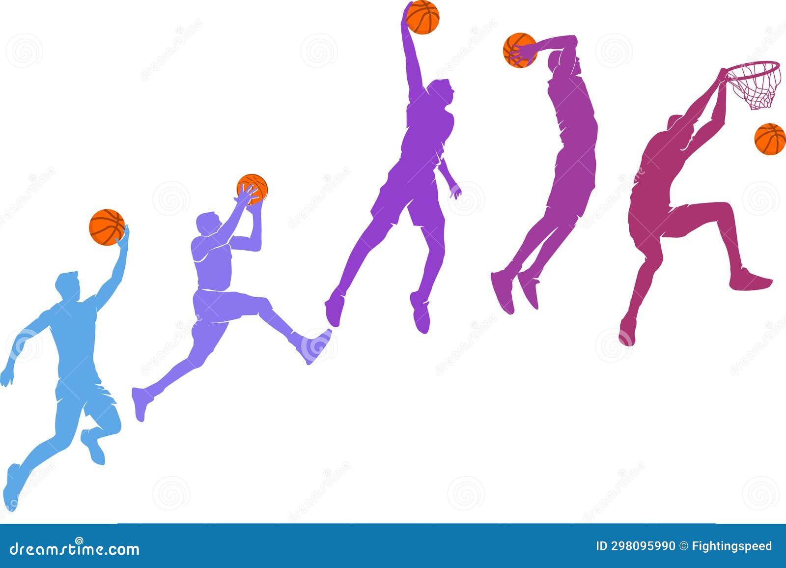 Basketball Dunk Background Design for Any Media Stock Vector ...