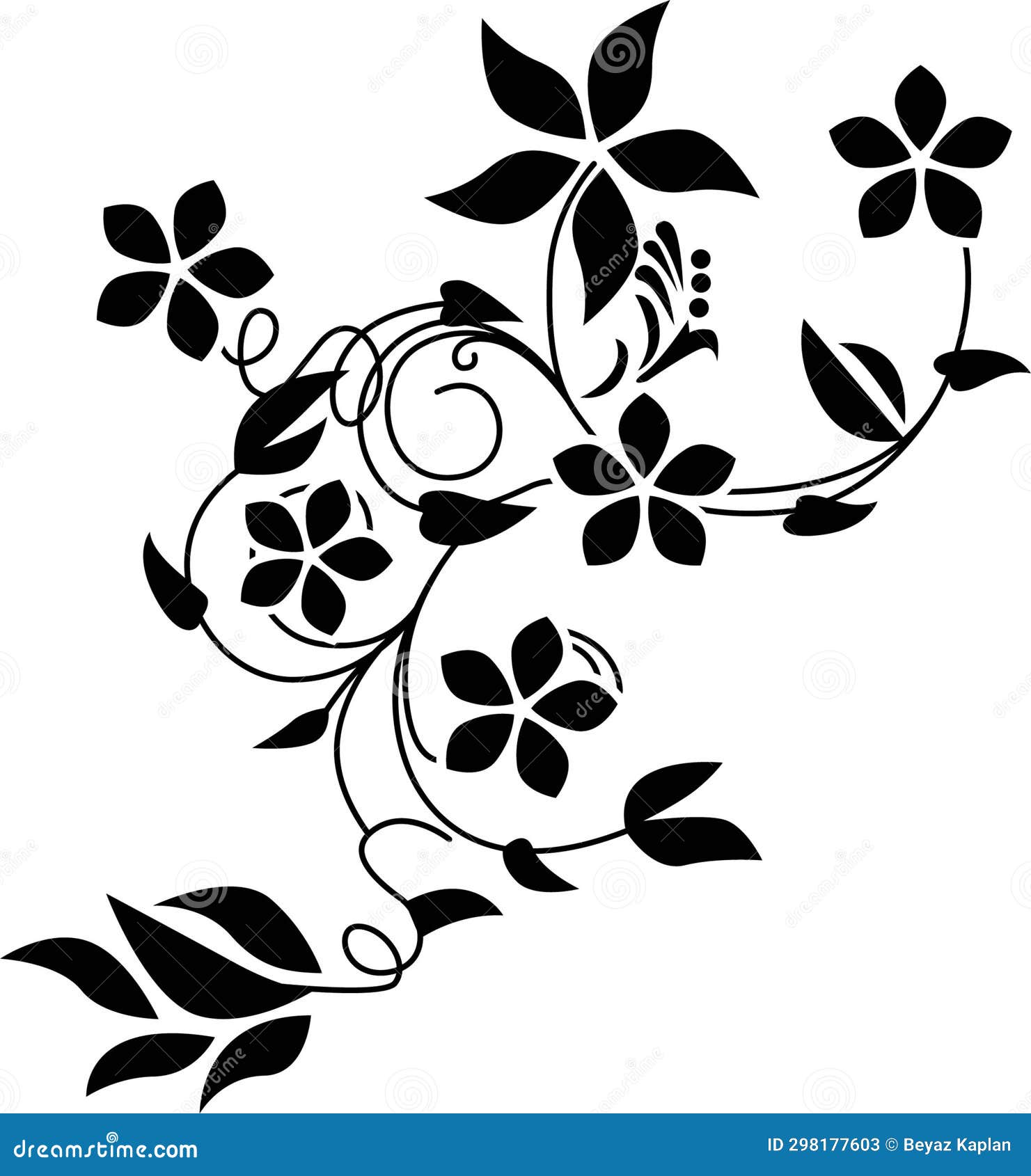 Floral Design Vector Art. Ready for Printing Stock Vector ...