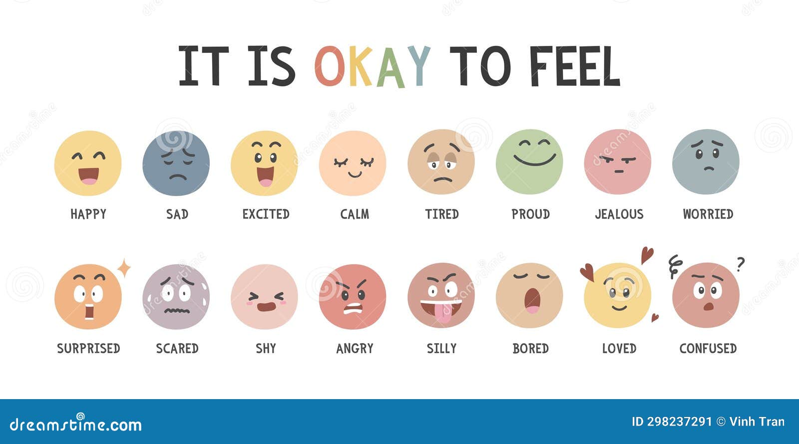 Clipart Of A Surprised Moon In A Bright Blue Night Sky Vector Color ...