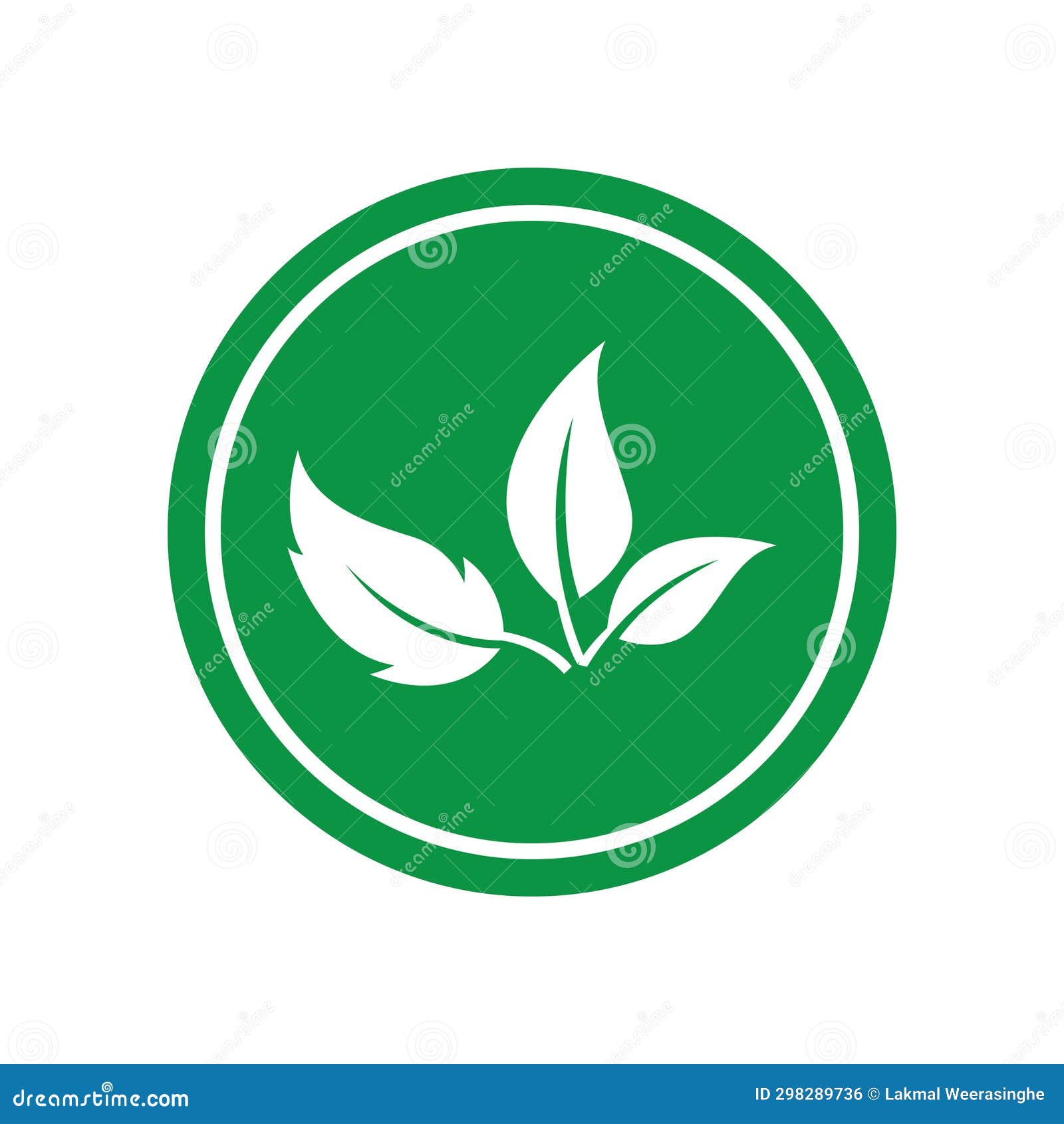 Leaf Icon. Fresh Organic Product Sign Stock Vector - Illustration of ...
