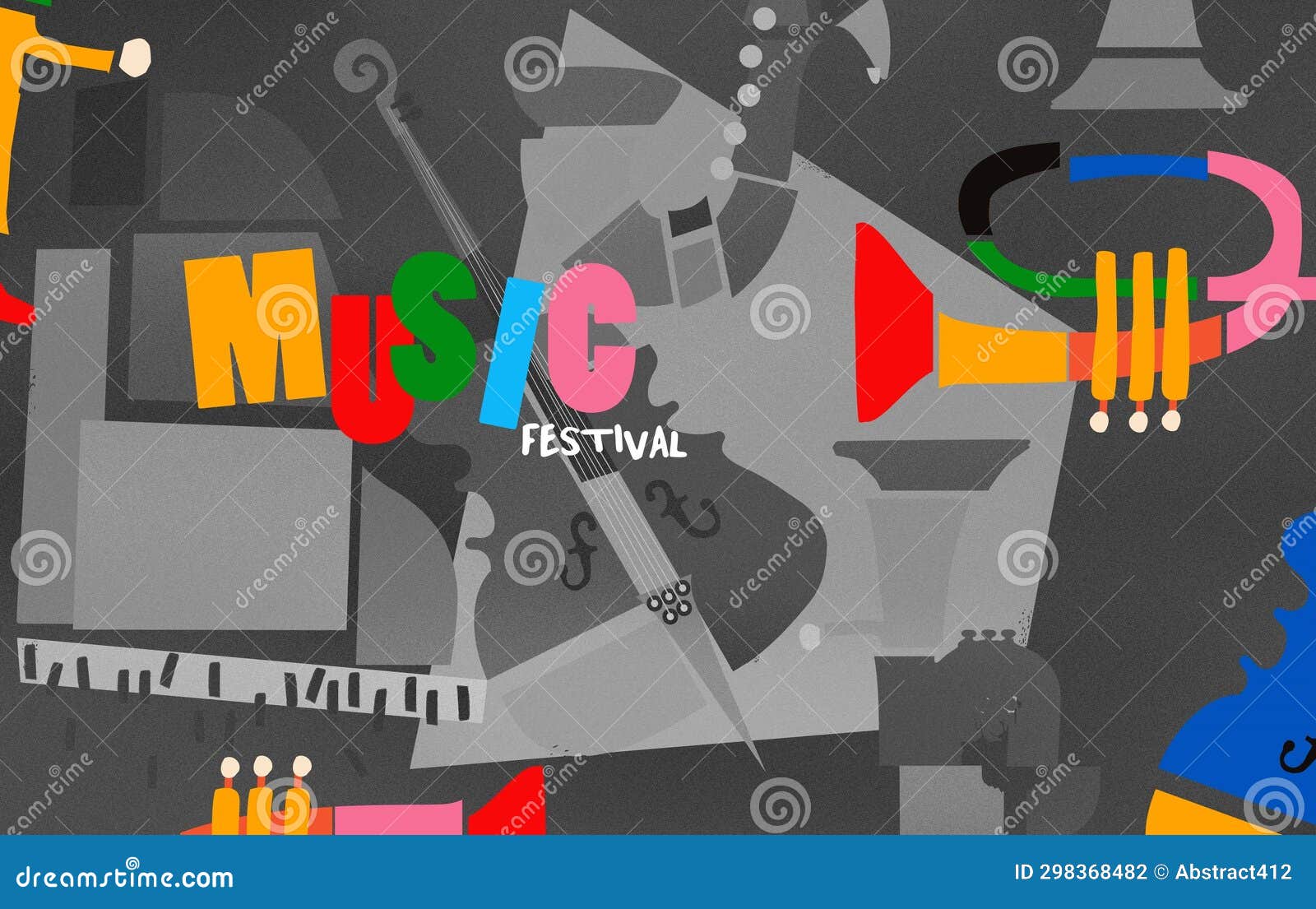 Minimalistic Musical Notes And Melody Design On White Background ...