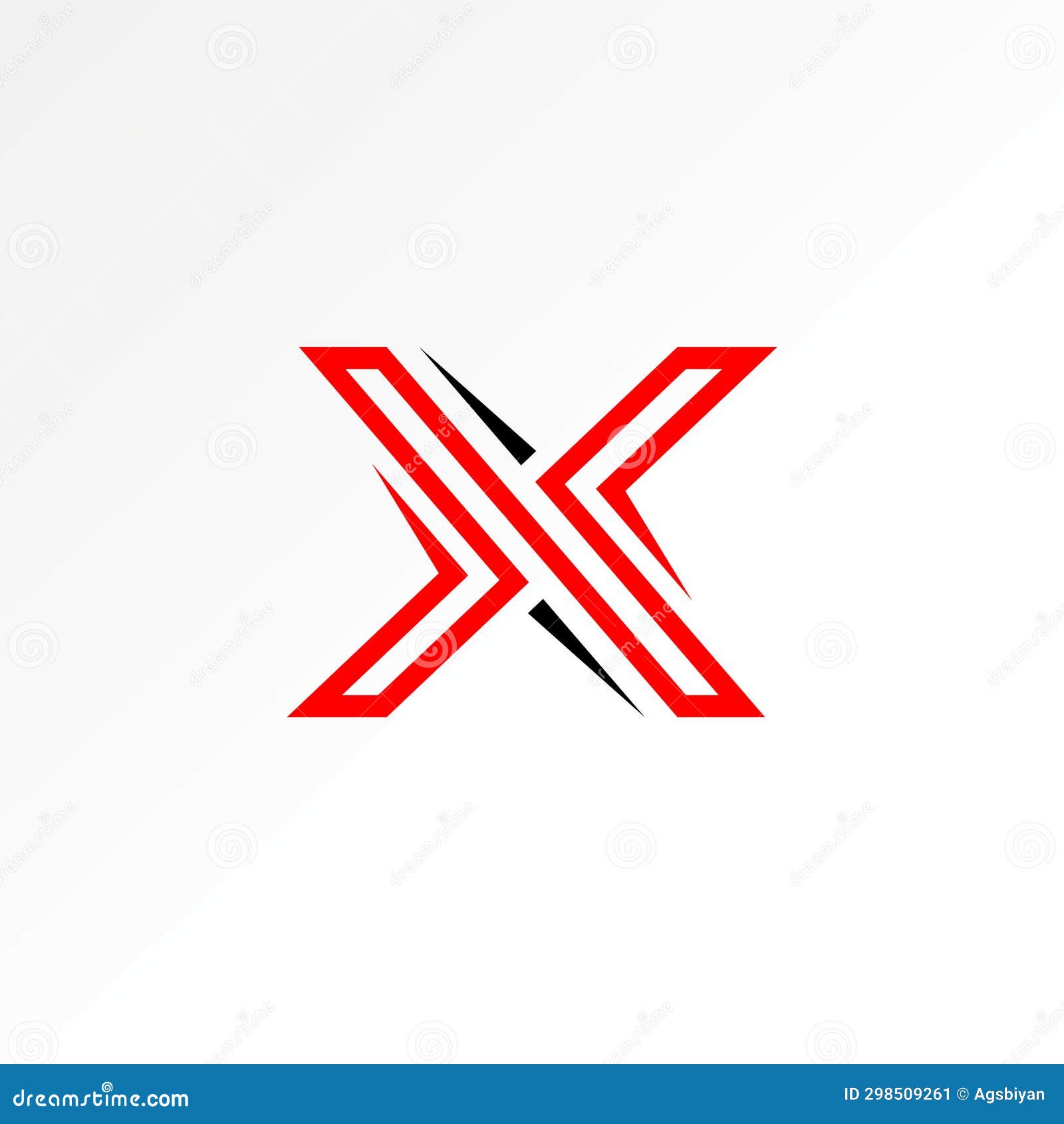 Unique Initial Letter X Font with Flip Double Lines. Related To ...