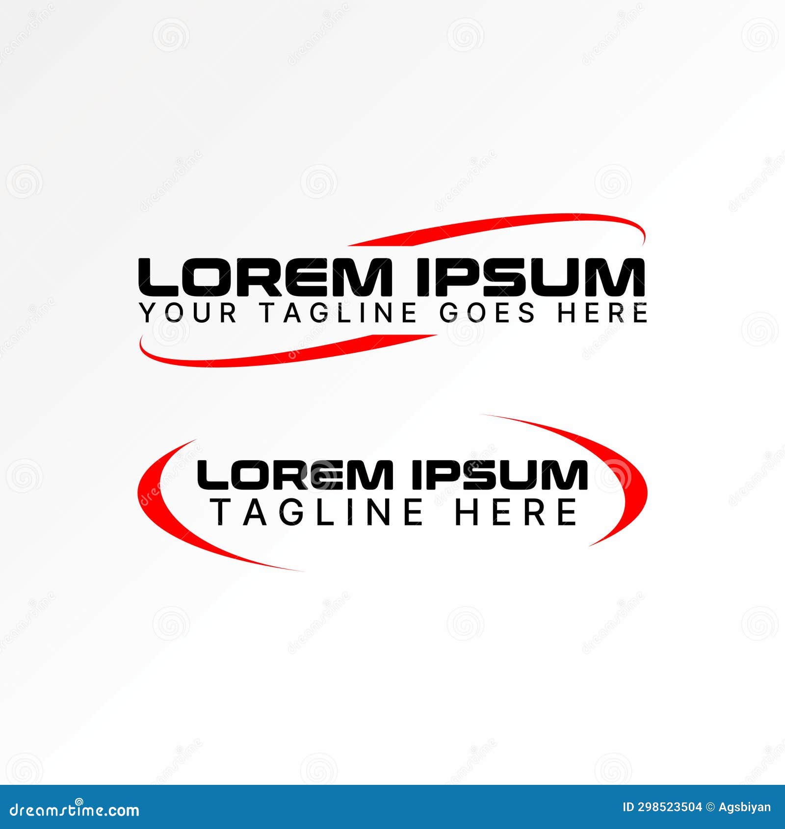 Unique Simple Emblem Template Ellipse Swoosh Related Sticker Additional ...