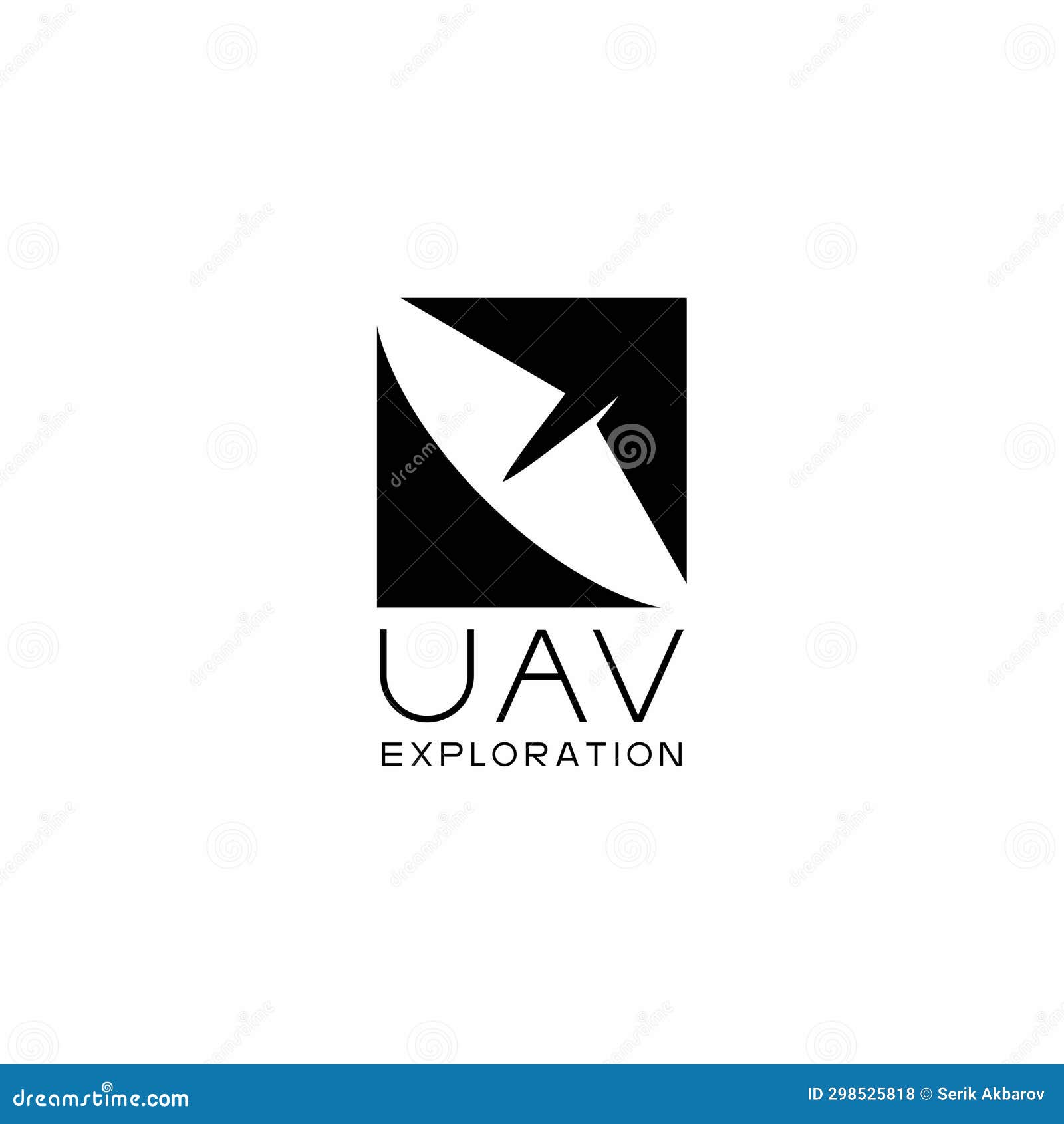 Drone, UAV Shop Logo, Poster Stock Vector - Illustration of technology ...