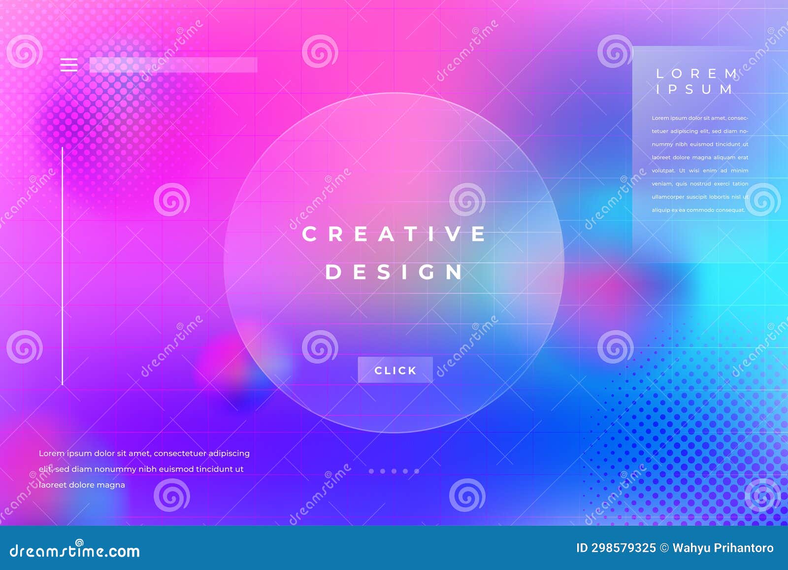 Smart Morph Background Gradient Colorful with Circle Shape Glass Effect ...