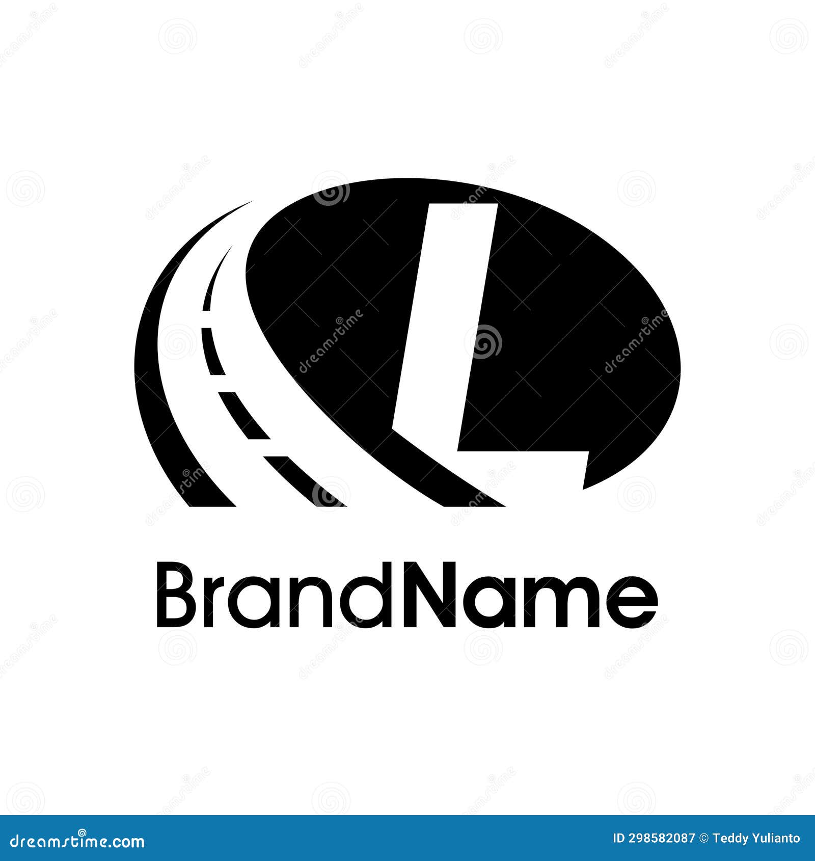 Modern Initial L Road Logo stock vector. Illustration of glyph - 298582087