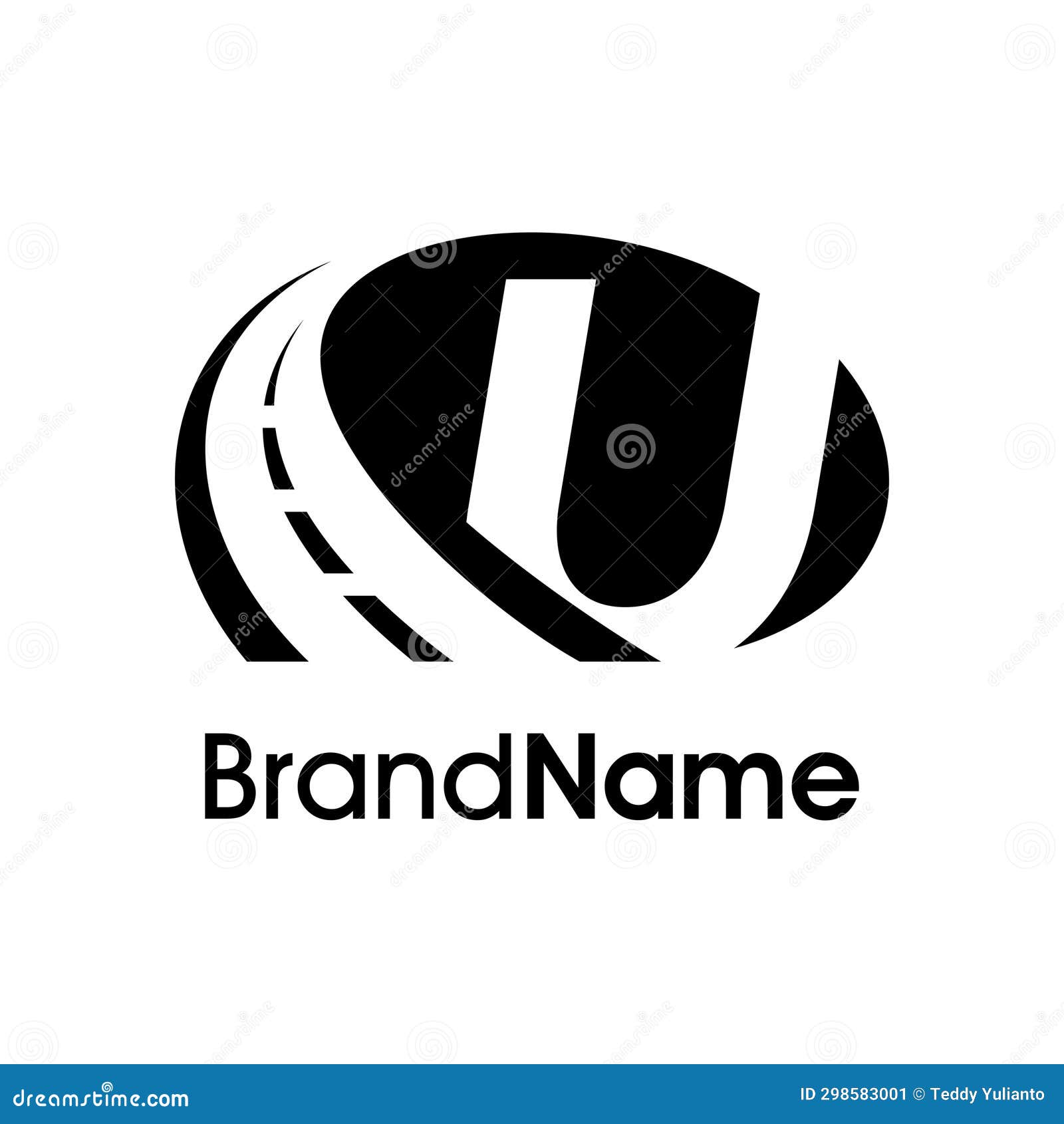 Modern Initial U Road Logo stock vector. Illustration of route - 298583001