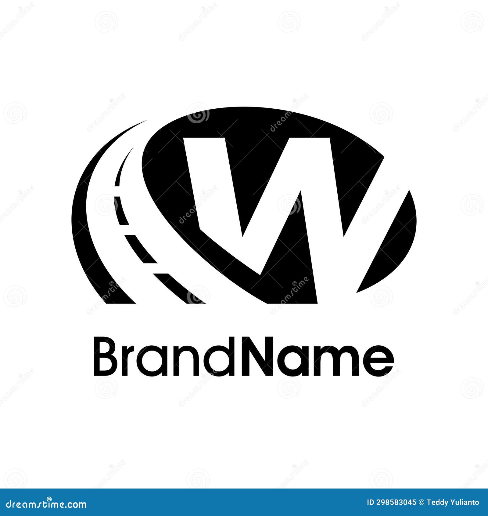 Modern Initial W Road Logo stock vector. Illustration of drive - 298583045