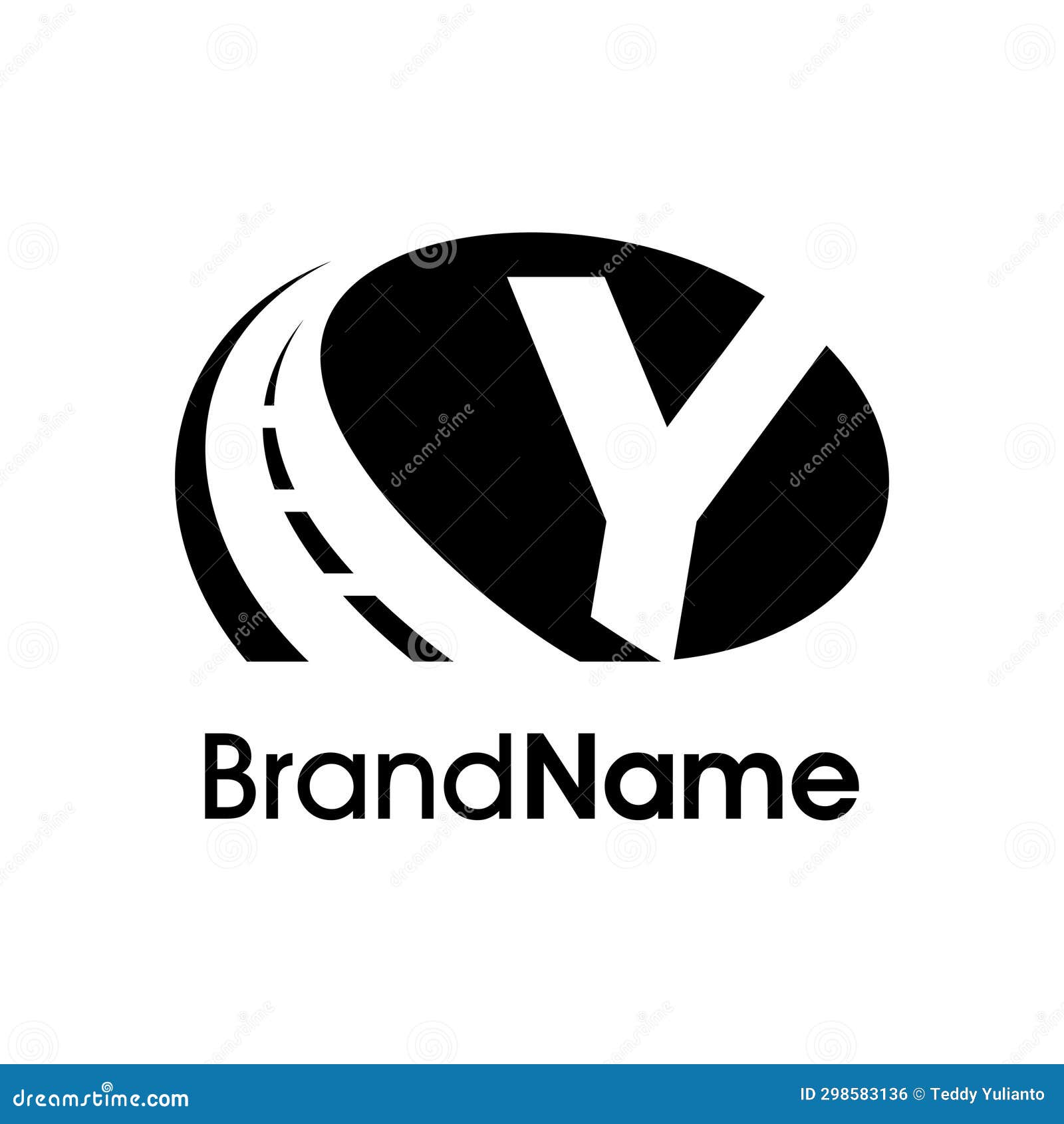 Modern Initial Y Road Logo stock vector. Illustration of monogram ...