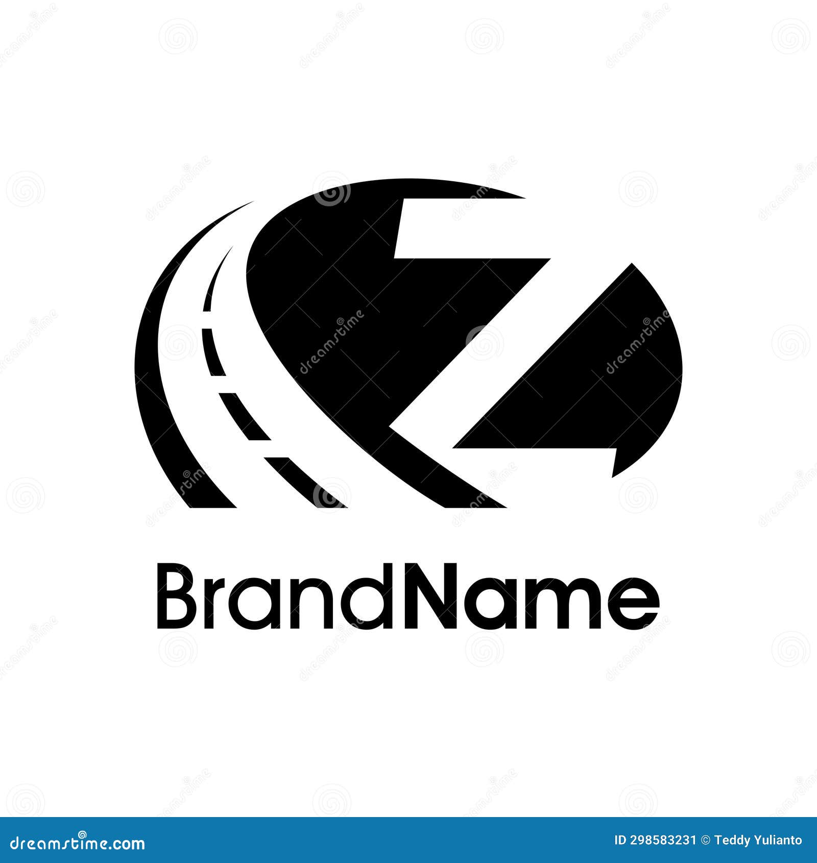 Modern Initial Z Road Logo stock vector. Illustration of road - 298583231