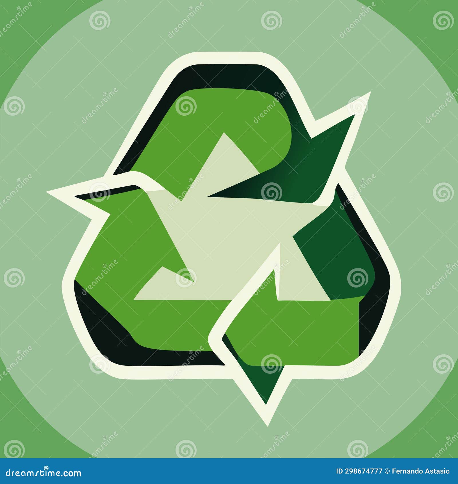 Recycle Logo. Recycling. Logo. Icon. Green Recycle Logo. Square Design ...