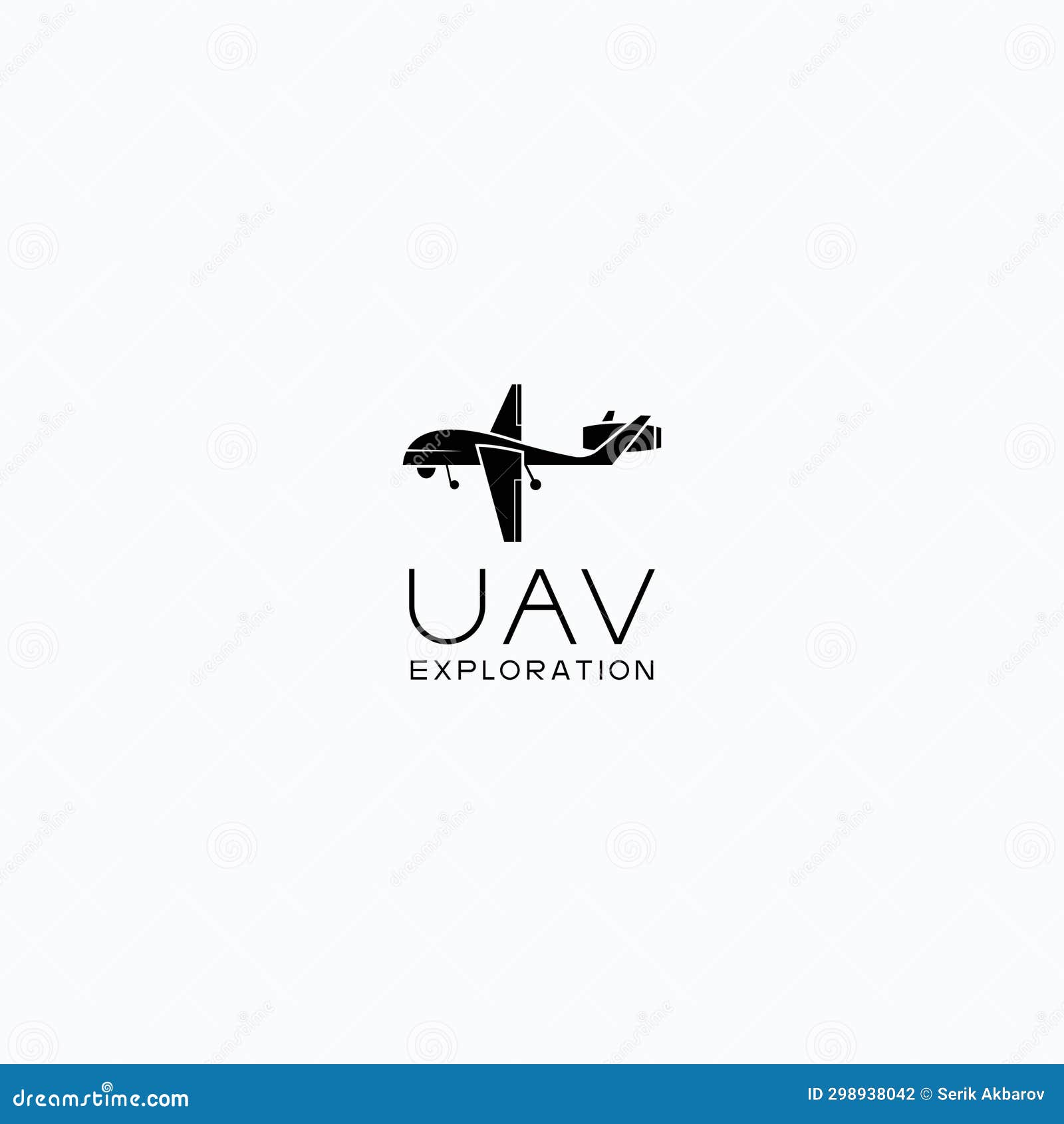 Drone, UAV Shop Logo, Poster.Vector Illustration Stock Illustration ...