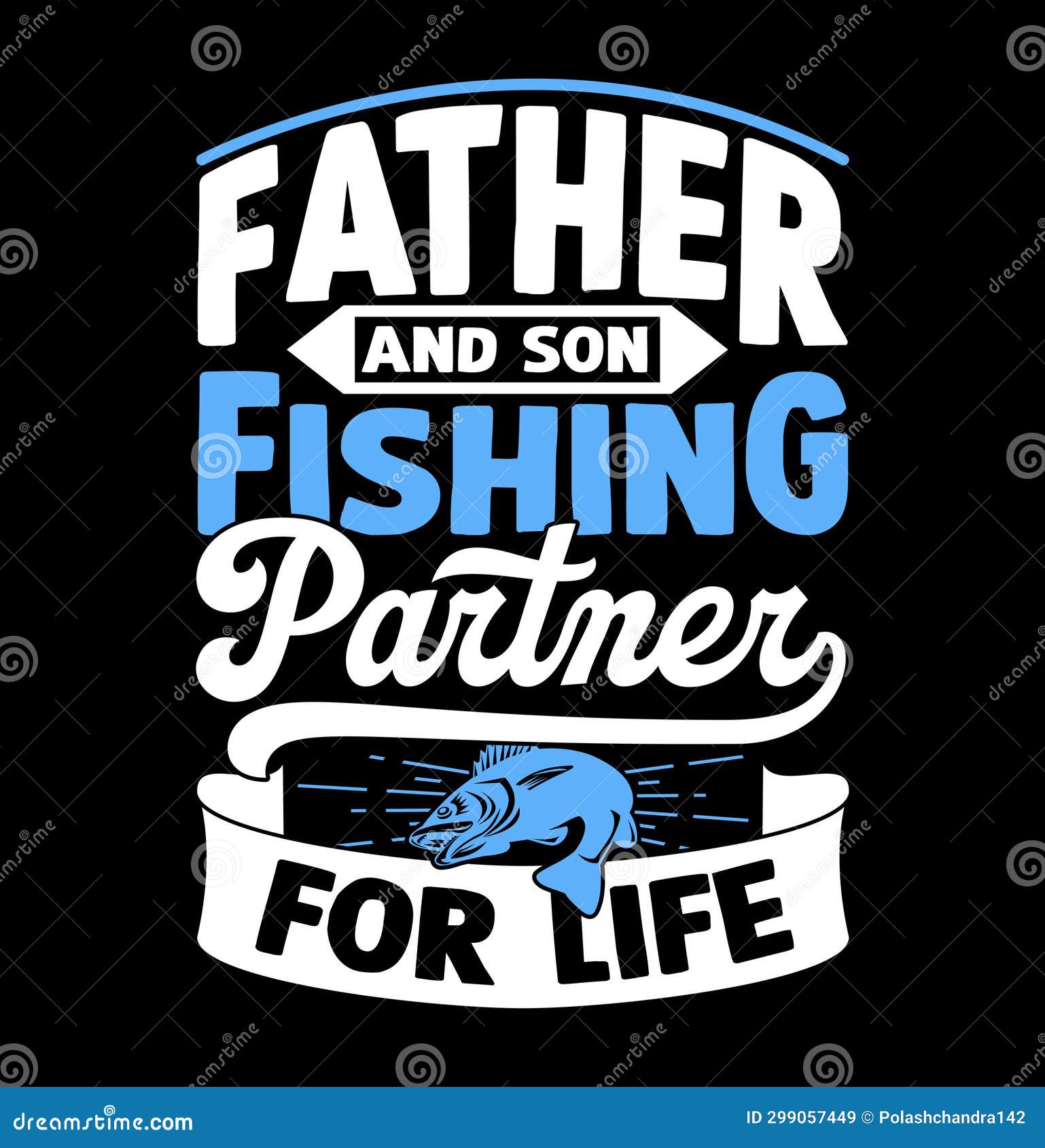 Father and Son Fishing Partner for Life, Fishing T Shirt Design ...