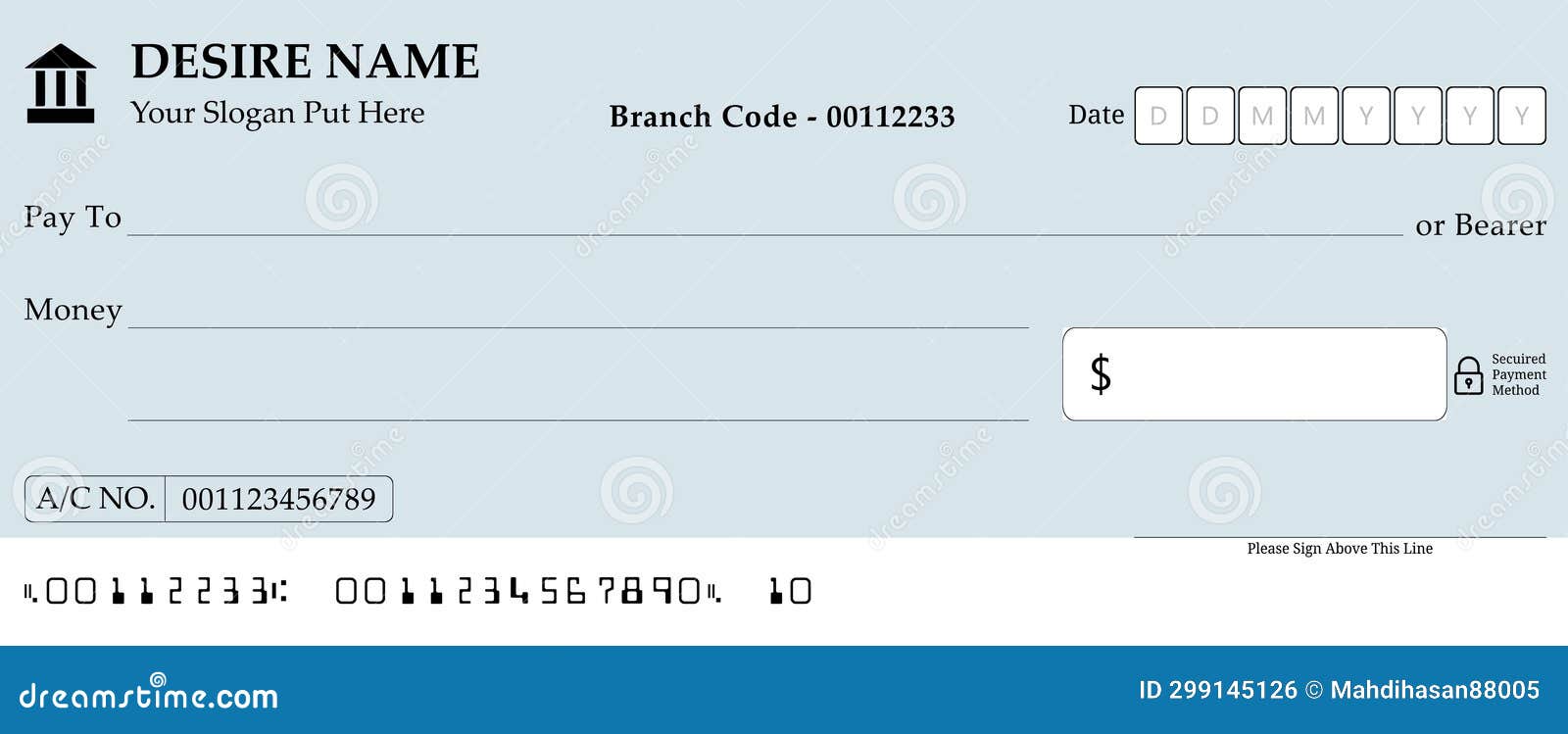 Crafting Fictitious Transactions on a Blank Checkbook Page with a Gray ...