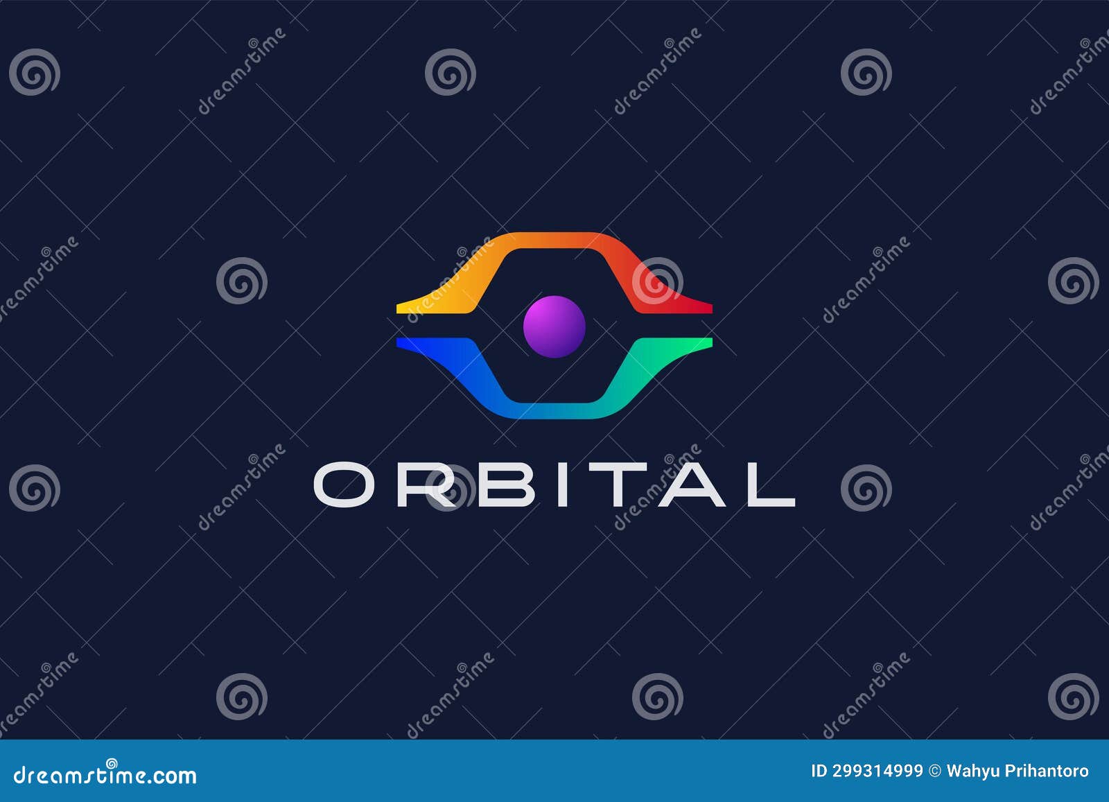 Orbital Logo Tech Mobile App Software Futuristic Modern Stock Illustration - Illustration of ...