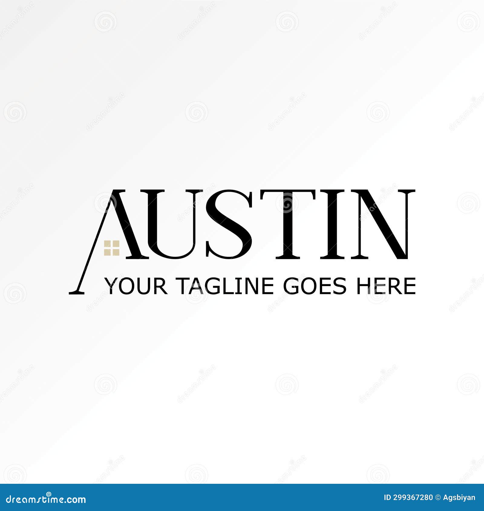 Stock Letter Initial Word AUSTIN Roof House Related To Property ...