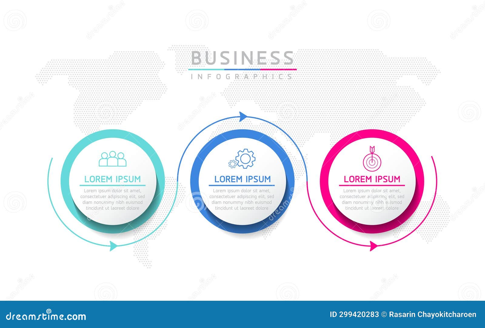 Vector Business Presentation Connecting Steps Infographic Template ...