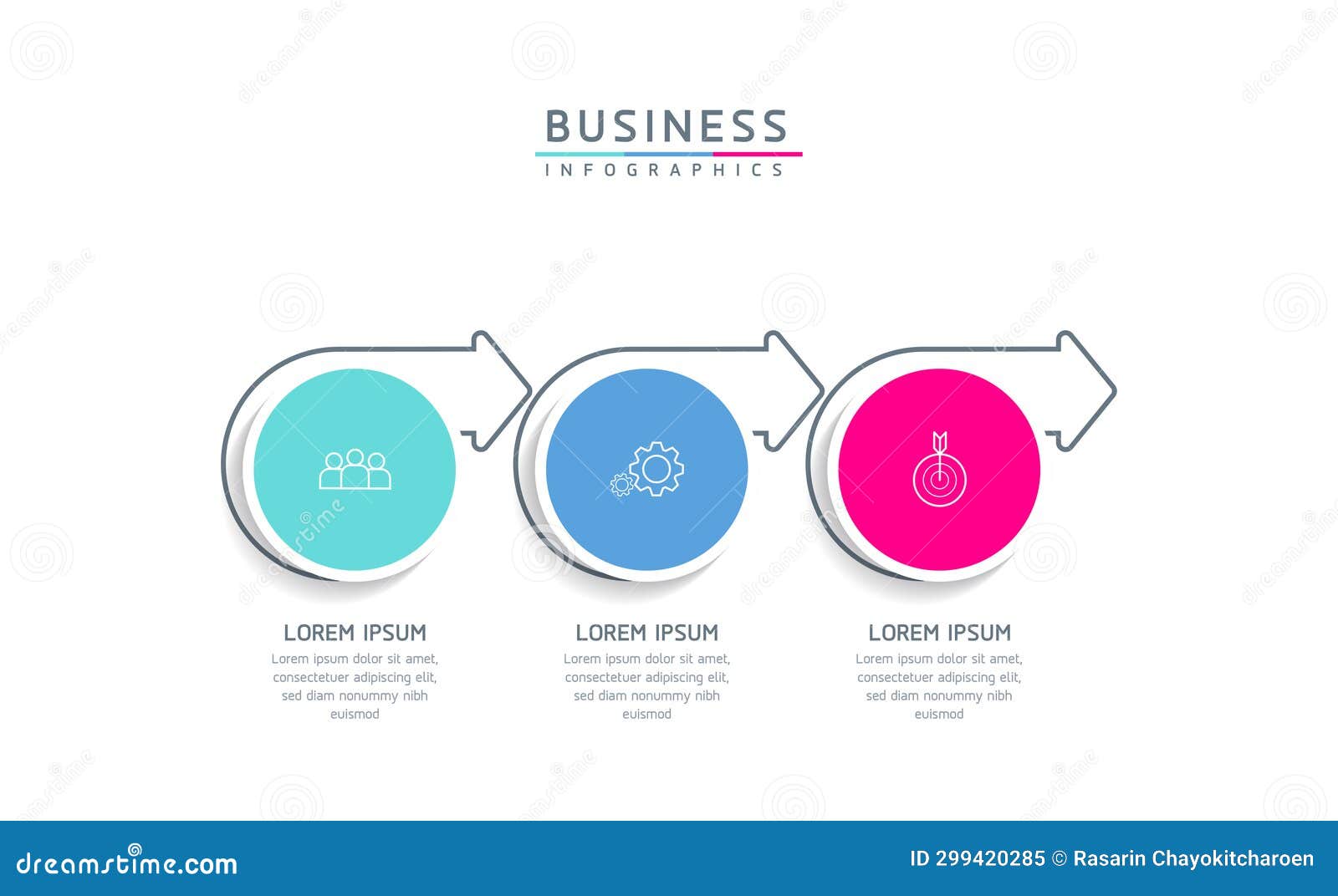 Vector Business Presentation Connecting Steps Infographic Template ...