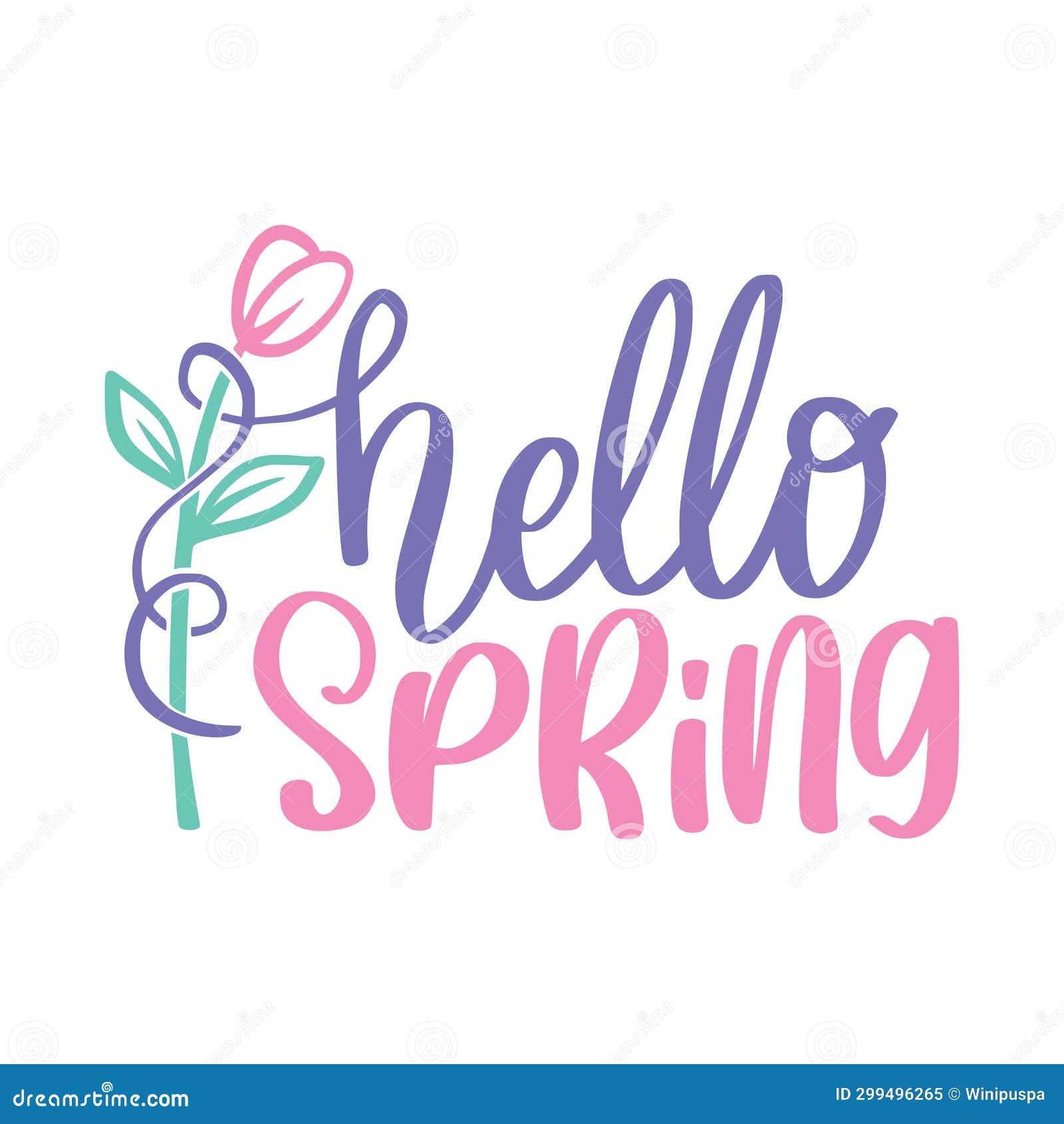 Spring Lettering Quotes for Printable Posters, Cards, Tote Bags, or T ...