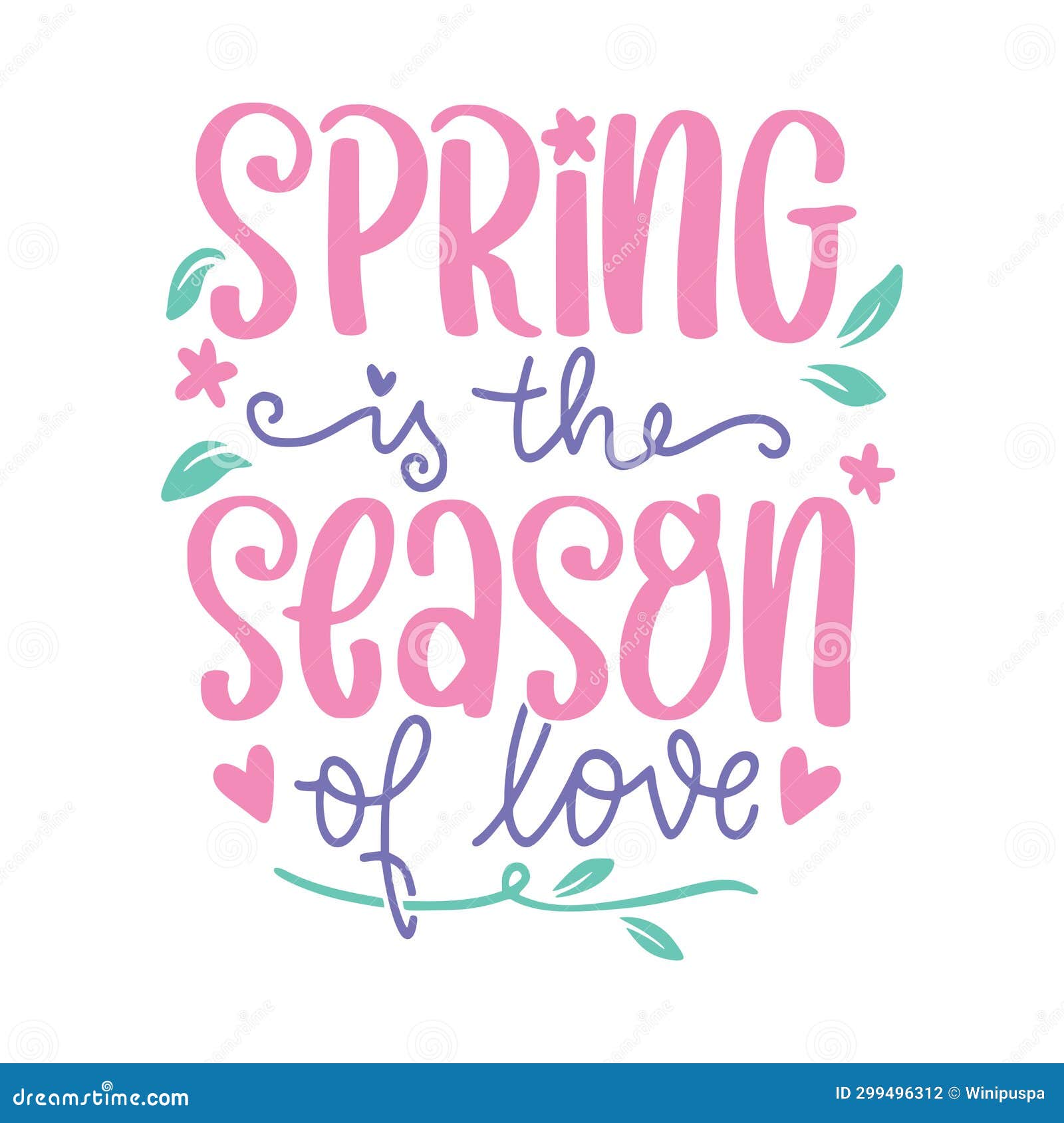 Spring Lettering Quotes for Printable Posters, Cards, Tote Bags, or T ...