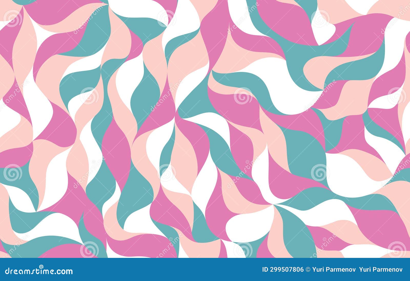 Stylized Petals Pattern. Seamless Vector Leaf Texture Can Be Used for ...