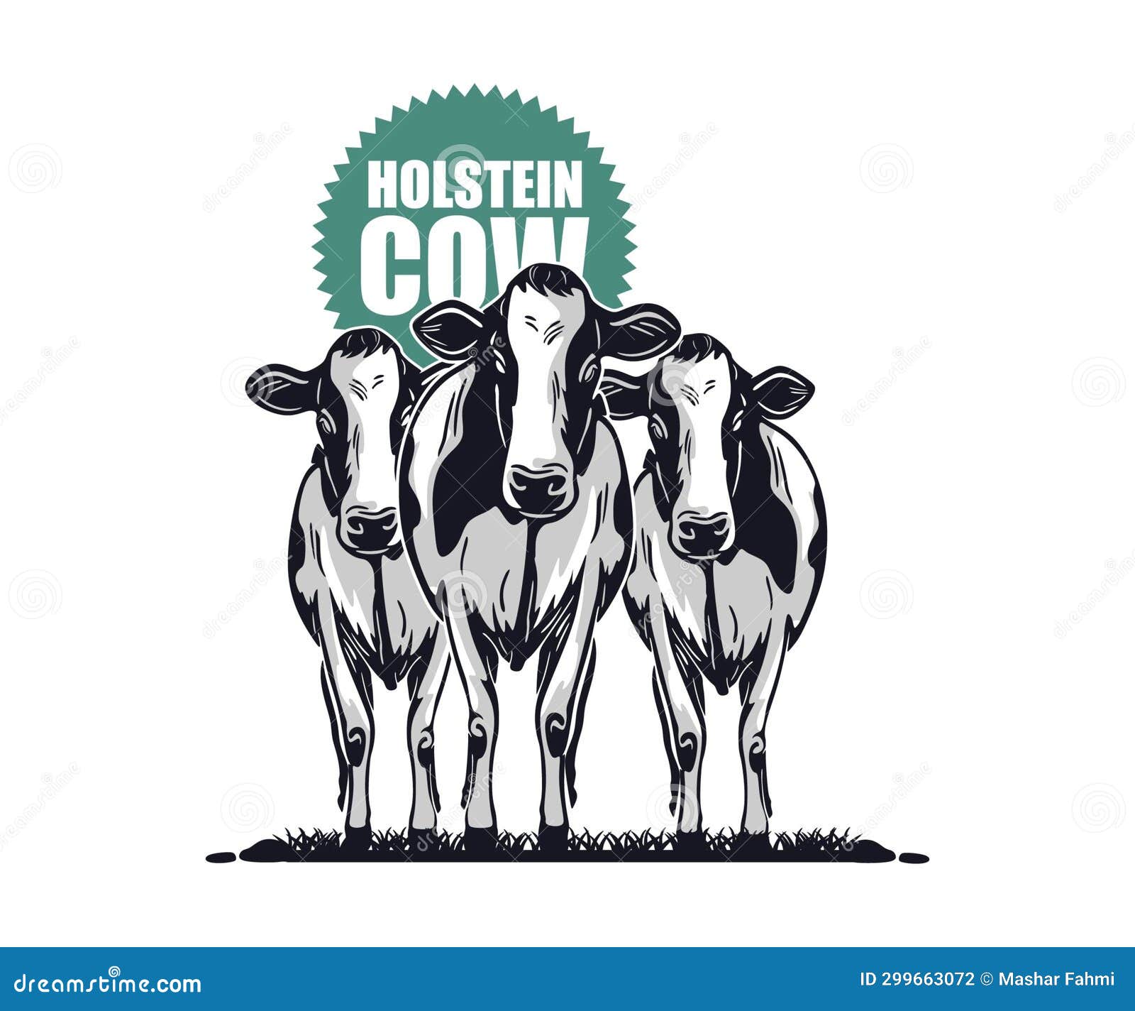 Smart Cattle Farm, Flat Vector Illustration. Automatic Cow Milking ...