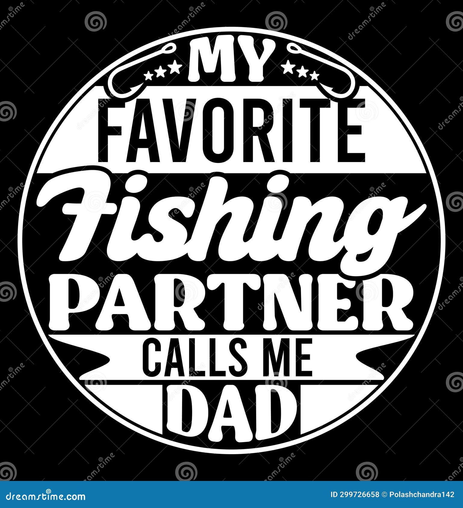 My Favorite Fishing Partner Calls Me Dad, Super Dad Calligraphy T Shirt ...