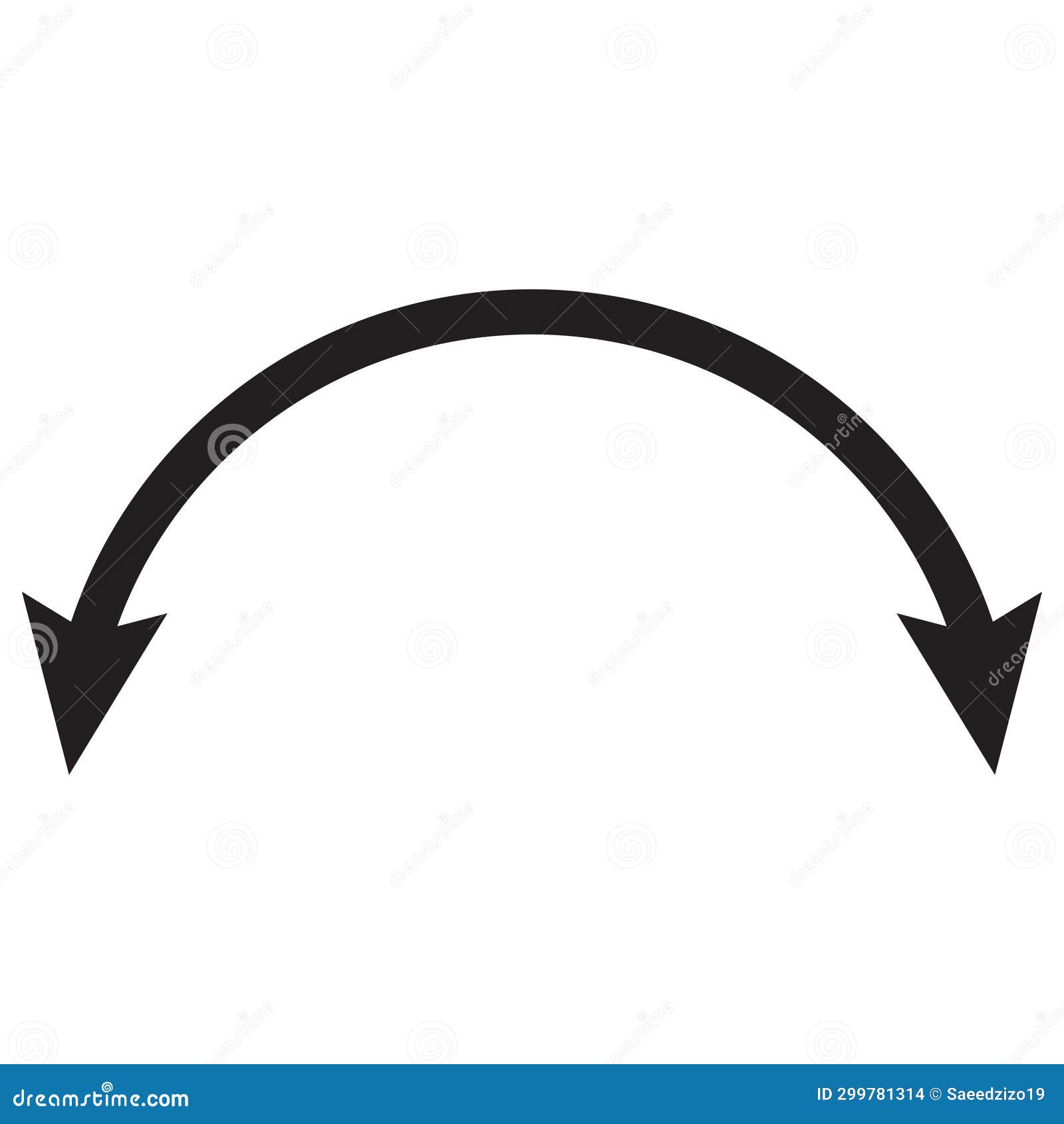 Dual Semi Circle Arrow Icon Isolated on White Background . Stock ...